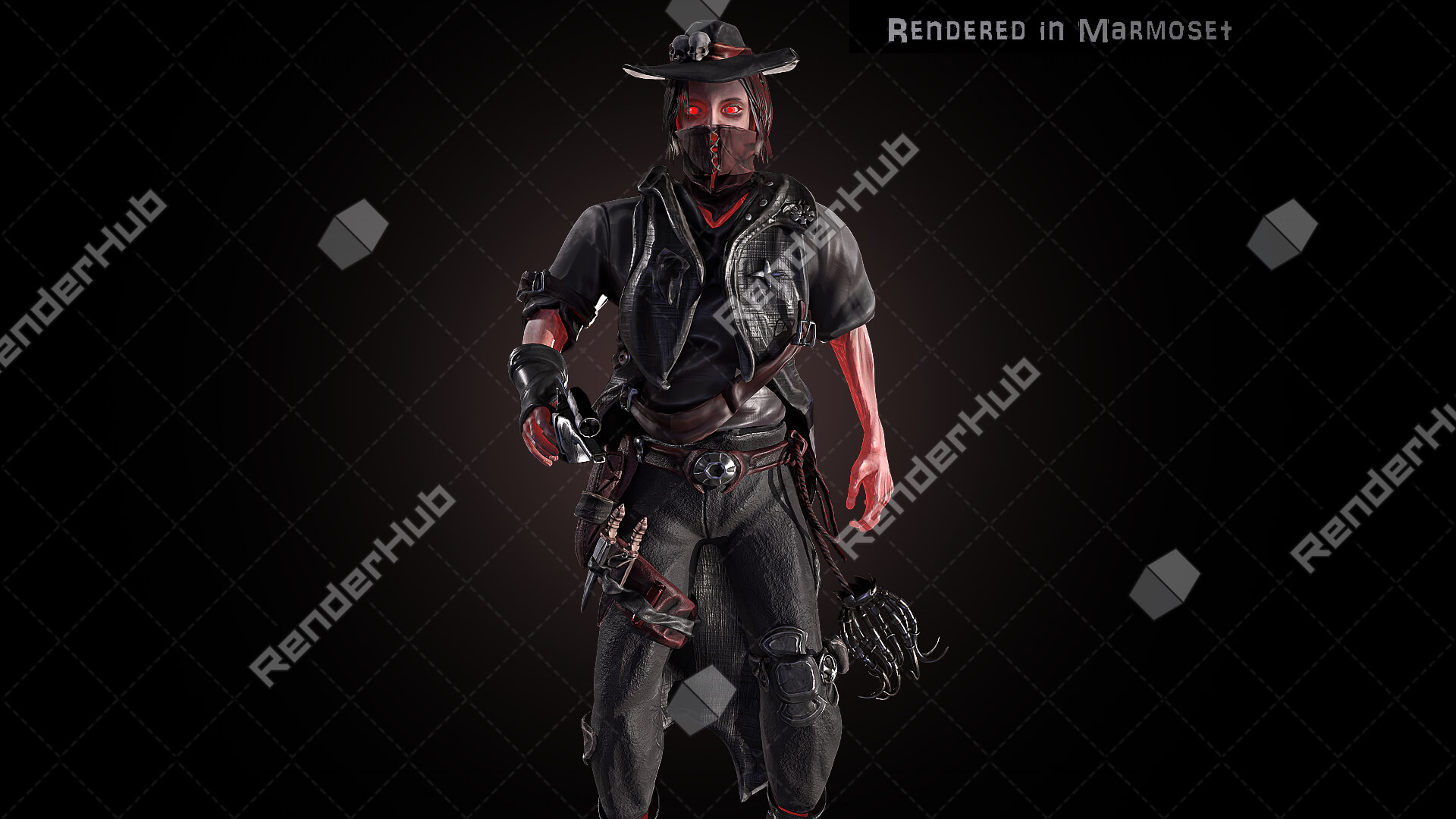 Undead Cowboy Character Images - Stock Image by Valeria Miller