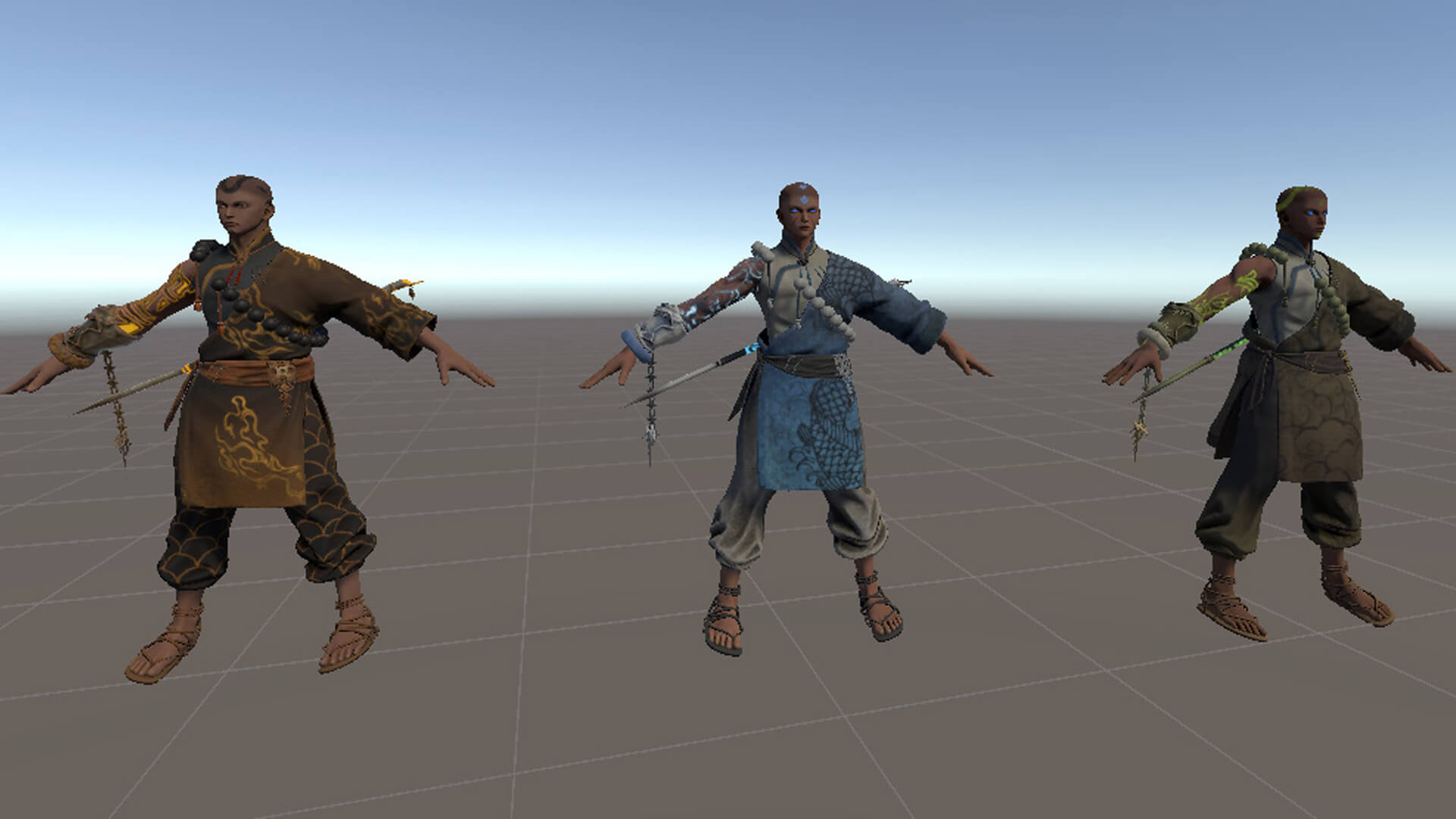 Warrior Monk - 3D Model by Valeria Miller