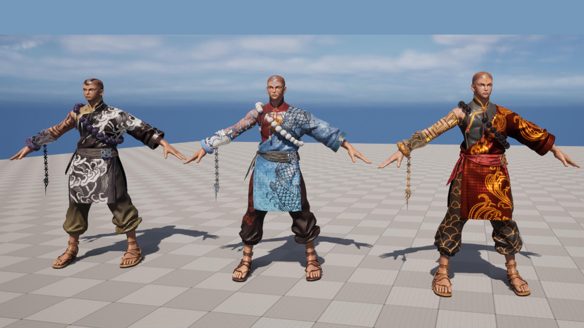 Warrior Monk - 3D Model by Valeria Miller