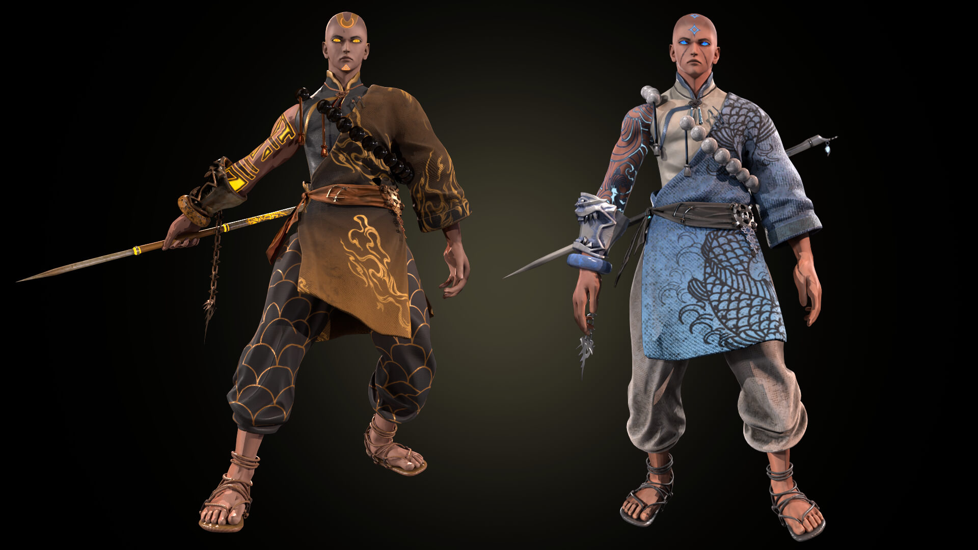 Warrior Monk 3d Model By Valeria Miller
