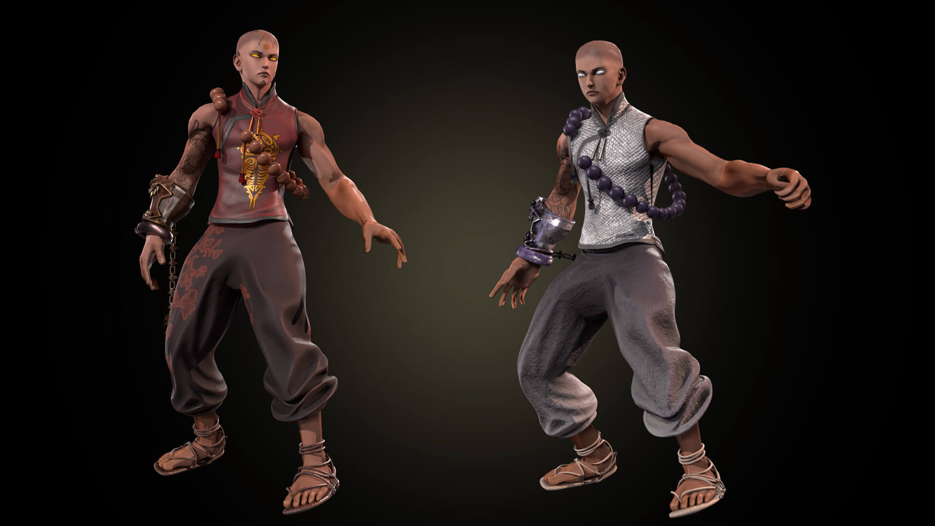 Warrior Monk - 3D Model by Valeria Miller
