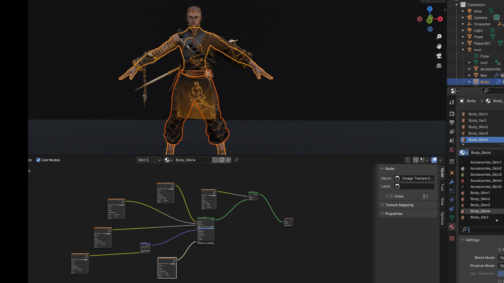 Warrior Monk - 3D Model by Valeria Miller