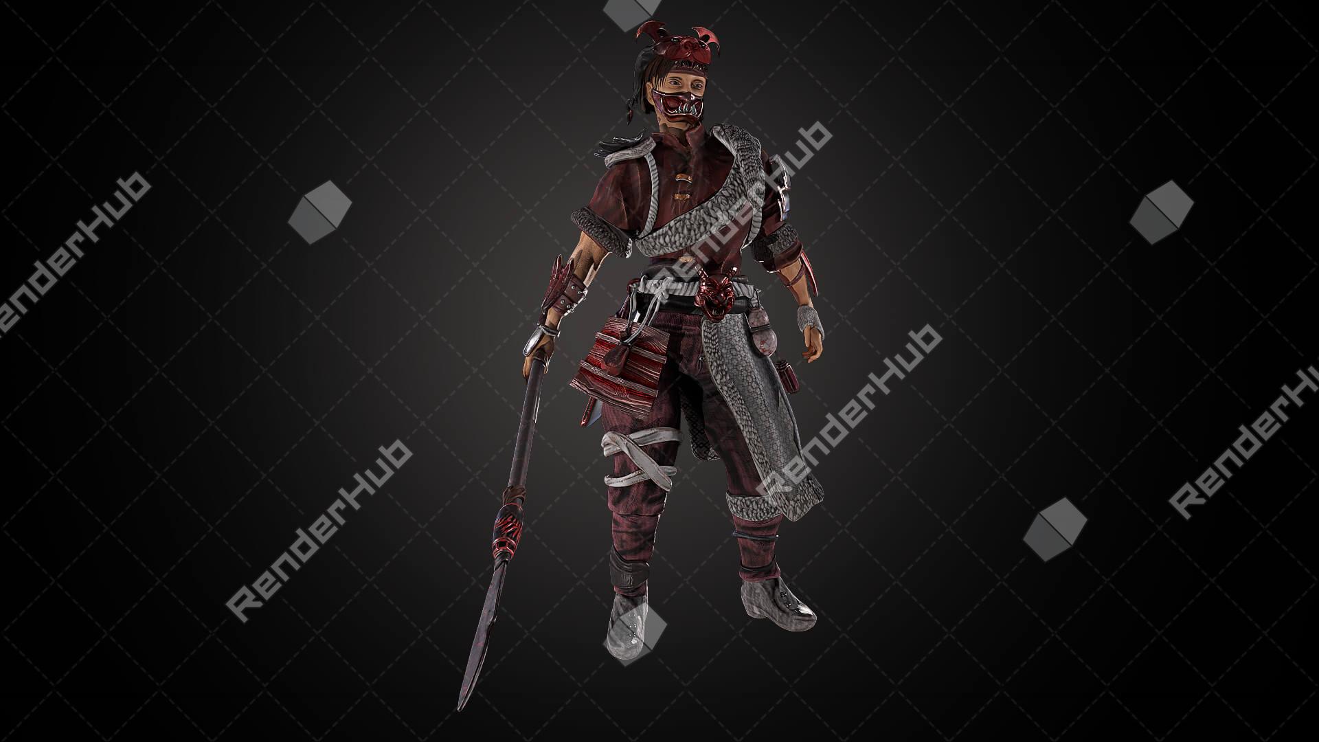 Winter Samurai Render Images - Stock Image by Valeria Miller