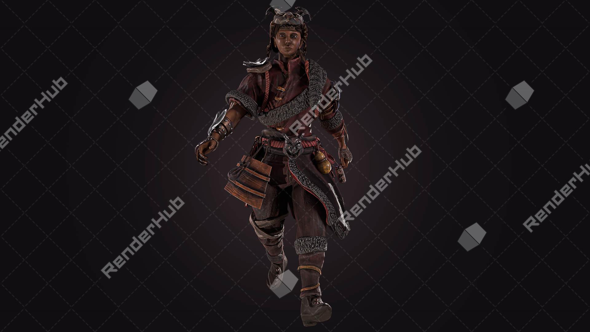 Winter Samurai Render Images - Stock Image by Valeria Miller