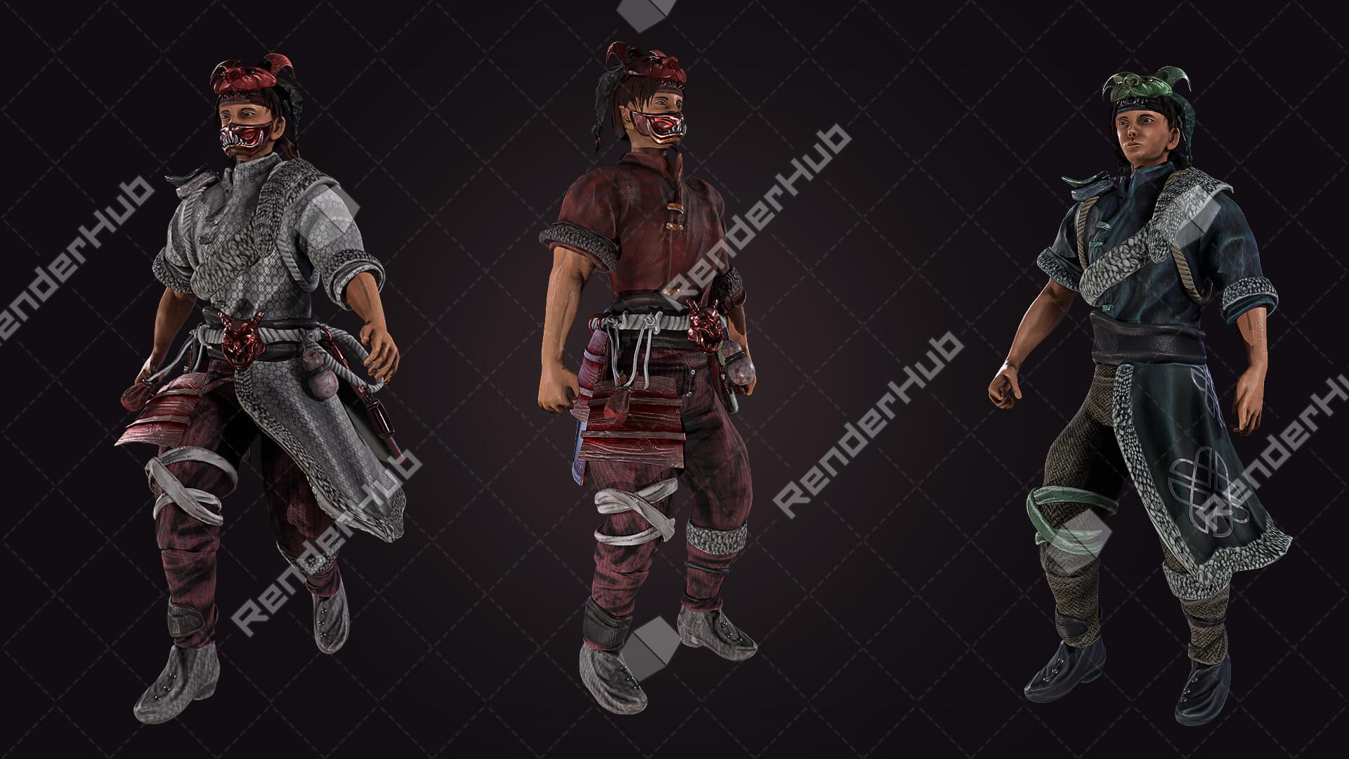 Winter Samurai Render Images - Stock Image by Valeria Miller