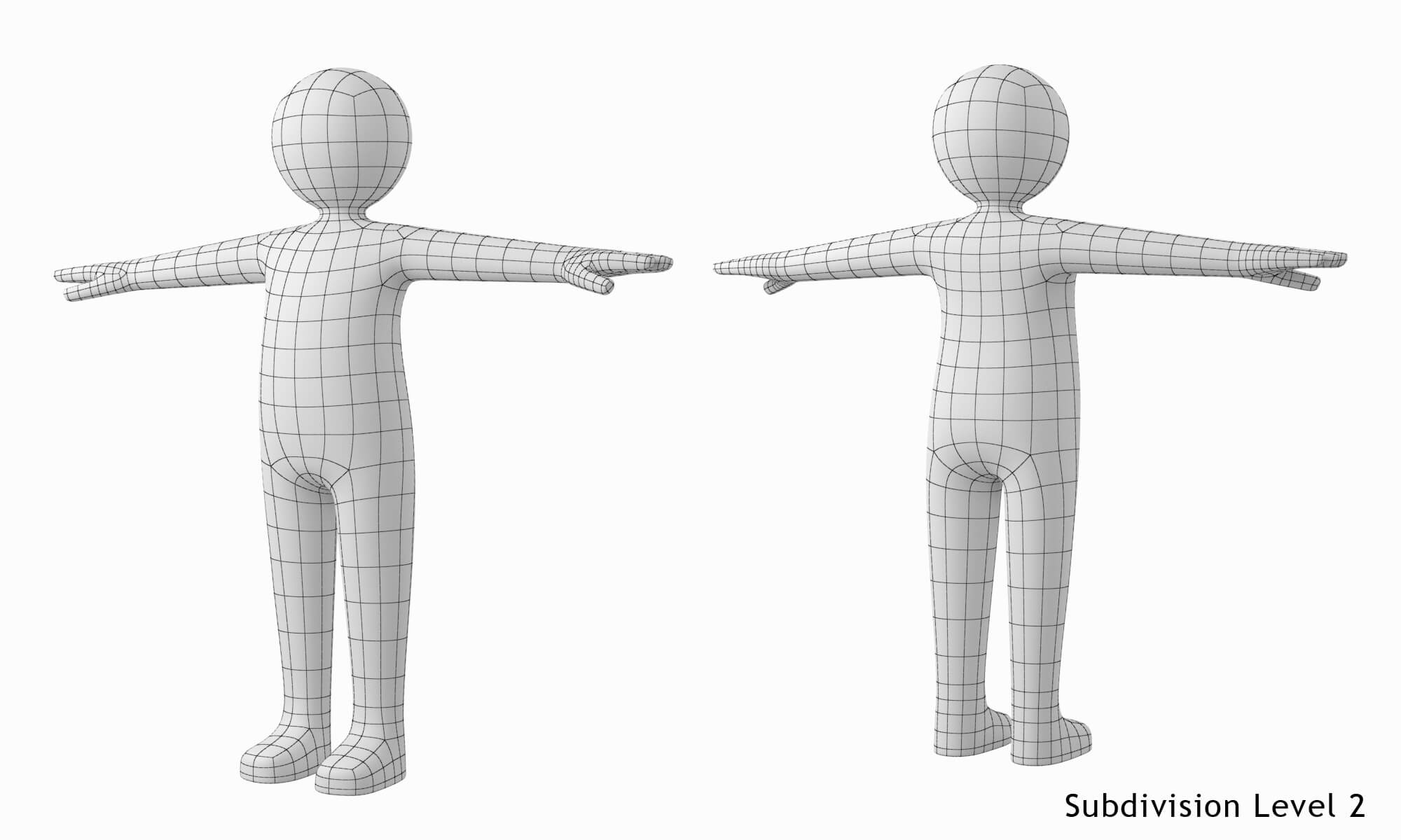 Adult Male Stickman in T-Pose 3D Model by Valerii-Kaliuzhnyi
