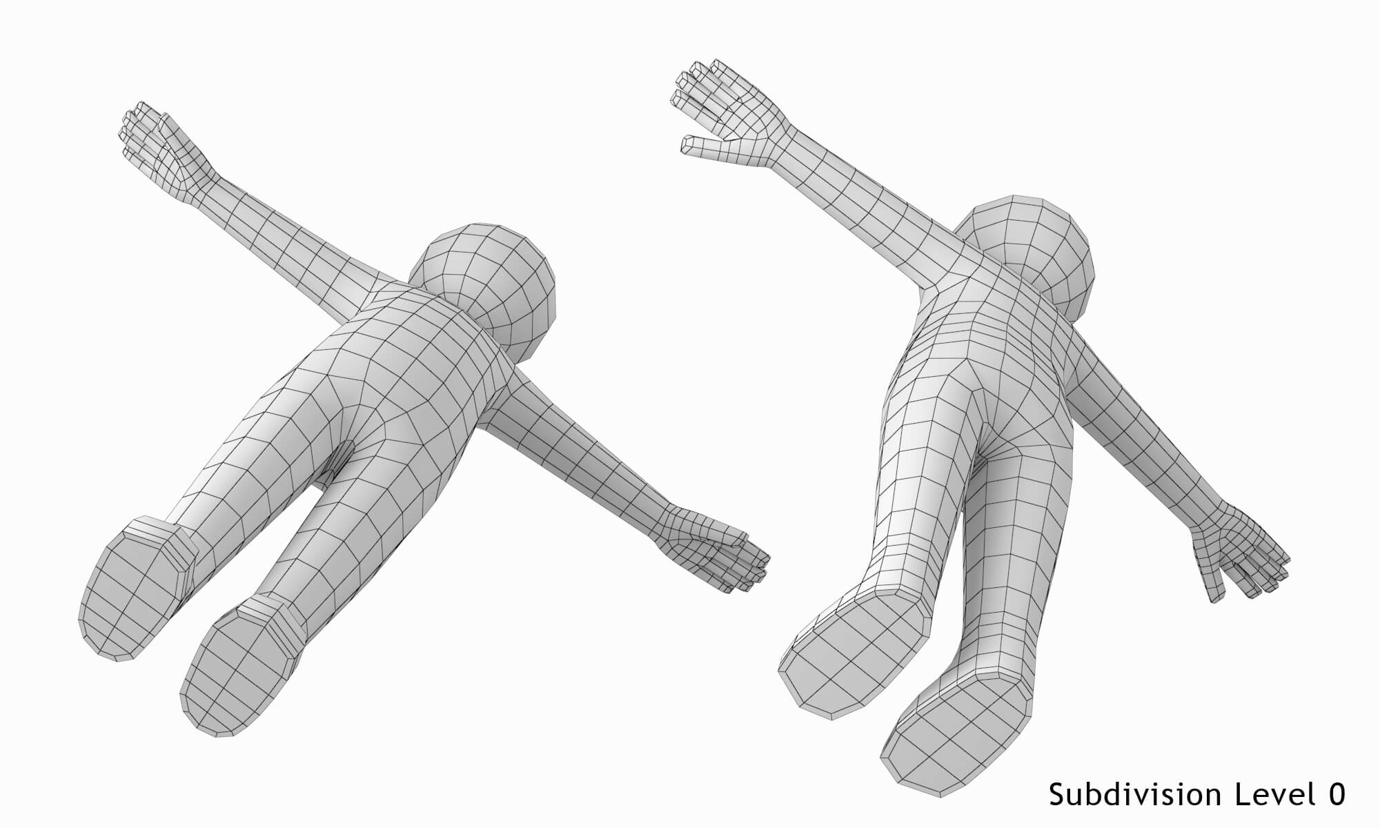 Adult Male Stickman in T-Pose 3D Model by Valerii-Kaliuzhnyi