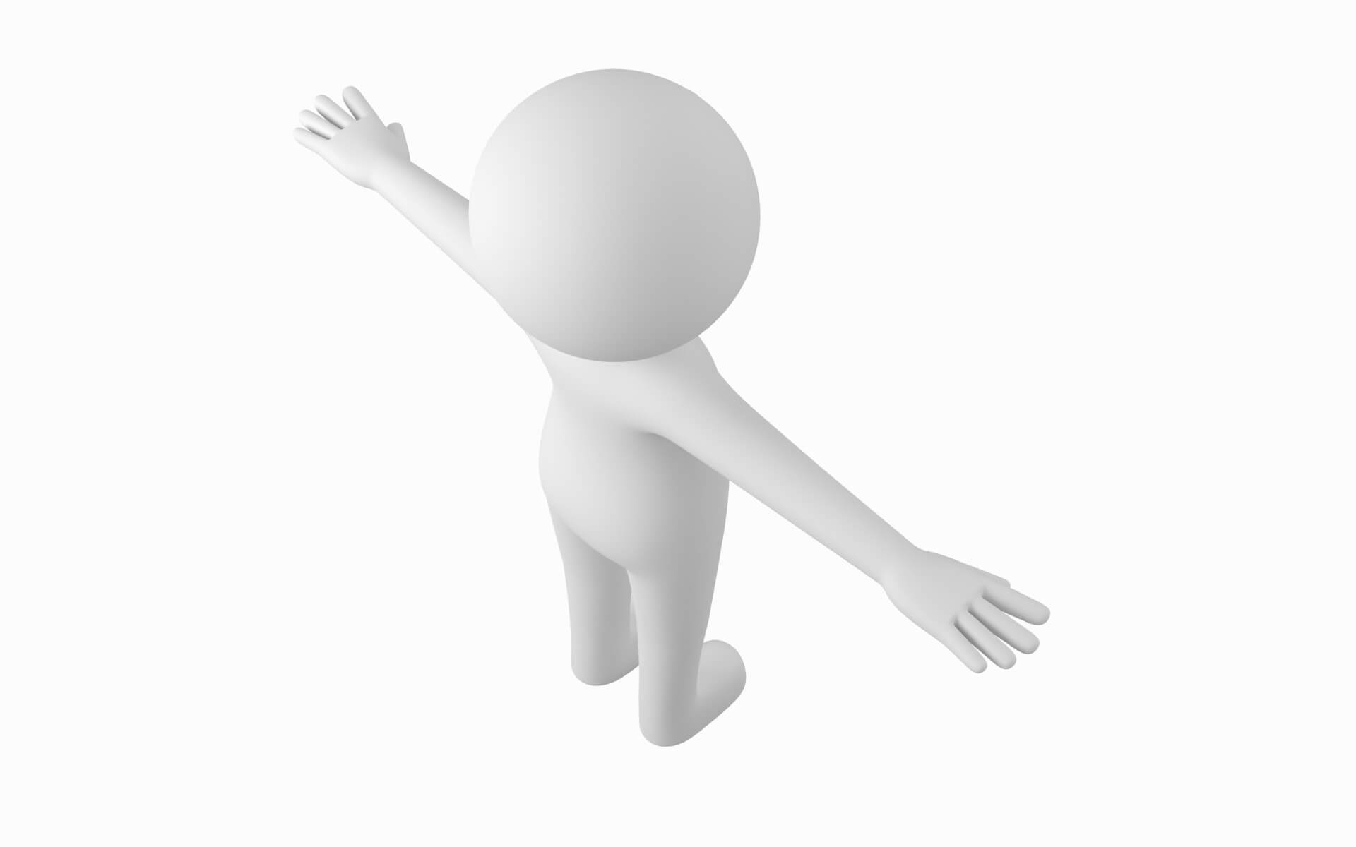 Adult Stylized Stickman in T-Pose 3D Model by Valerii-Kaliuzhnyi