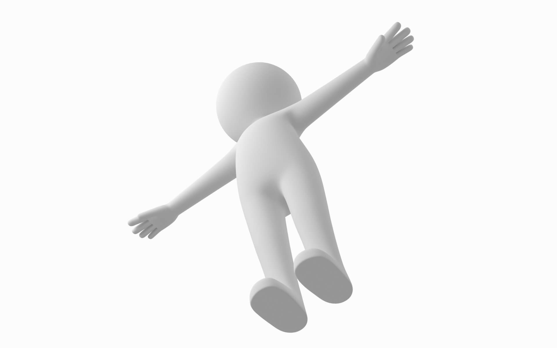 Adult Stylized Stickman in T-Pose 3D Model by Valerii-Kaliuzhnyi
