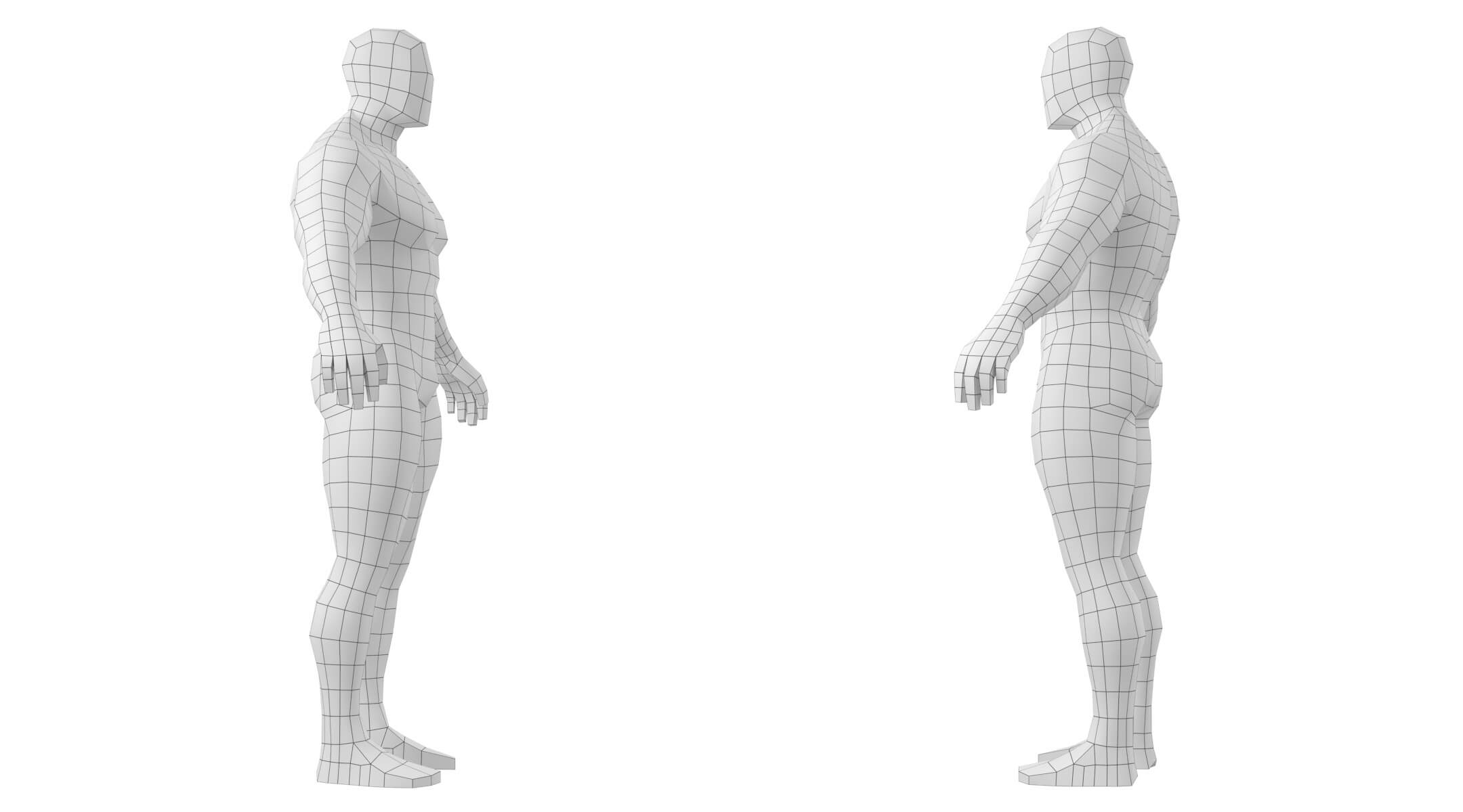 Bodybuilder Male Base Mesh in A-Pose 3D Model by Valerii-Kaliuzhnyi