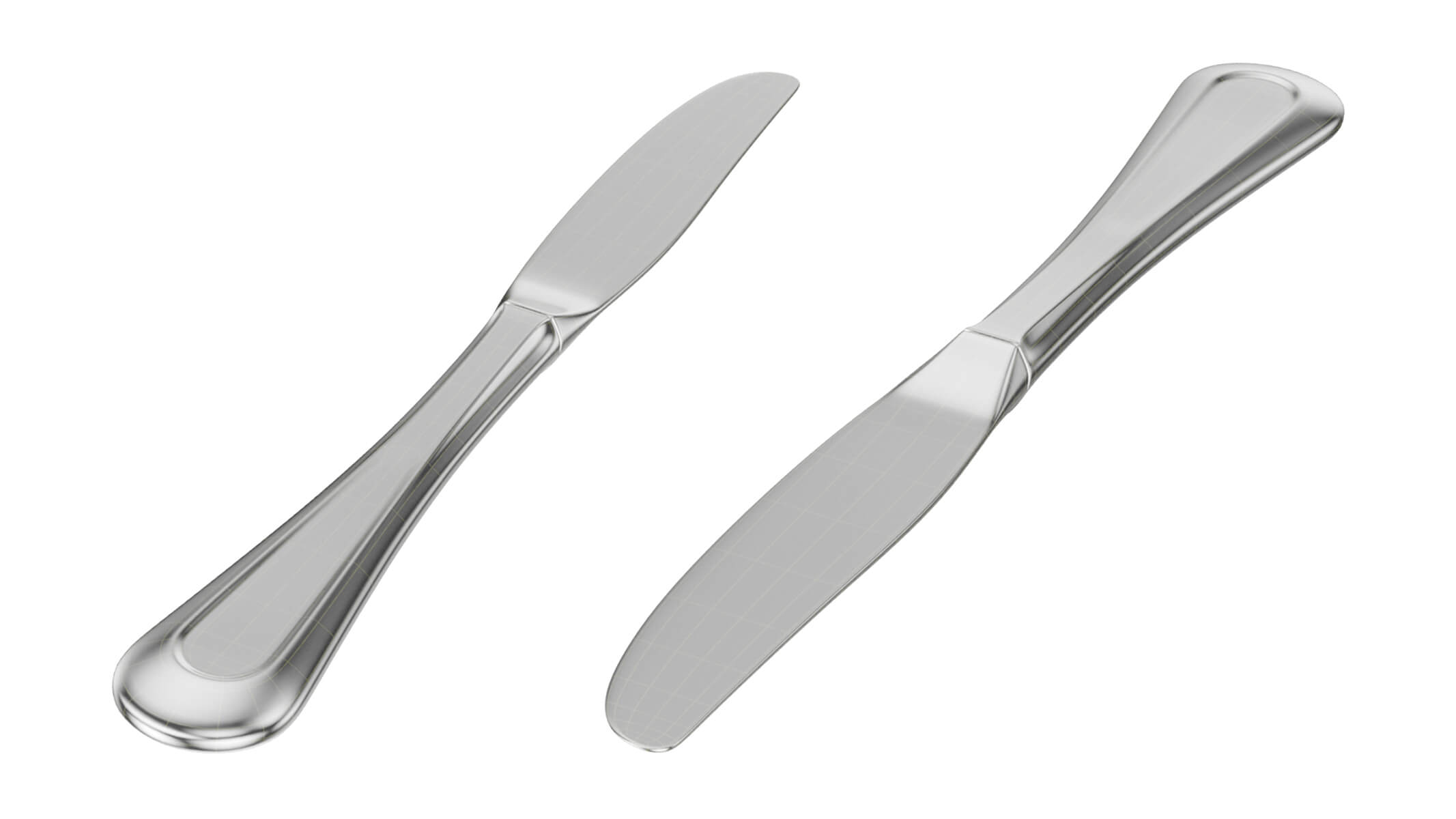 Classic Cutlery Set 7 Pieces Collection - 3D Model by Valerii-Kaliuzhnyi