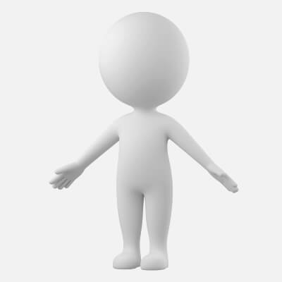 Cute Stylized Stickman in A-Pose 3D Model by Valerii-Kaliuzhnyi