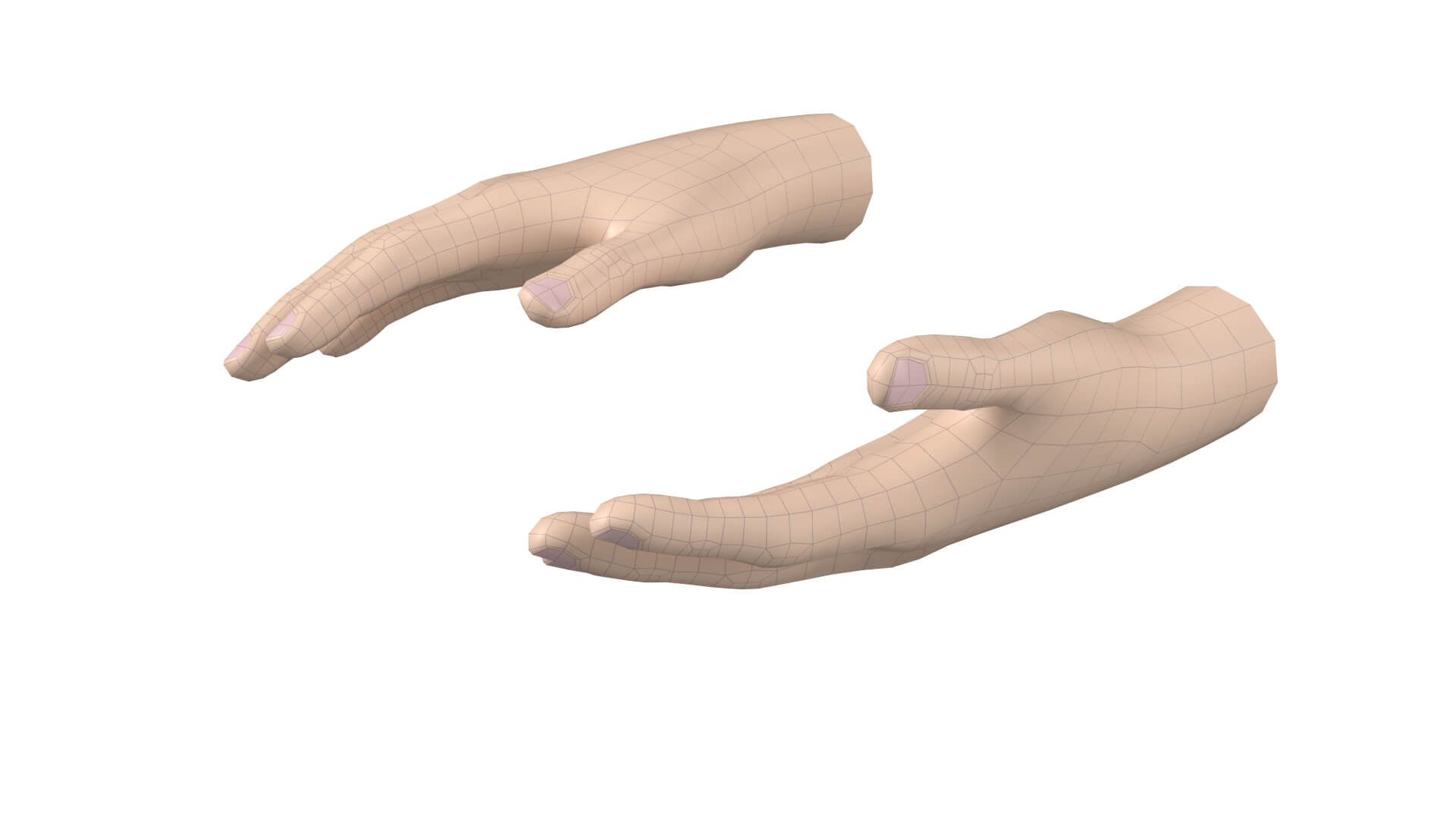 Female Hand Base Mesh 05 - 3D Model by Valerii-Kaliuzhnyi