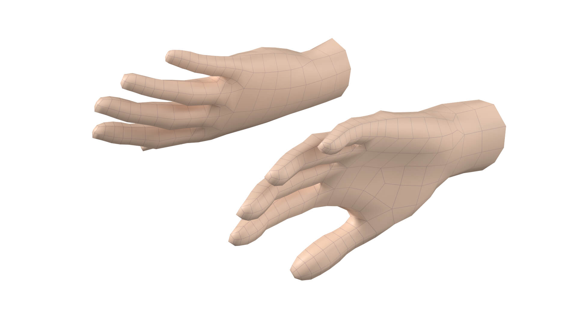 Female Hand Base Mesh 08 - 3D Model by Valerii-Kaliuzhnyi