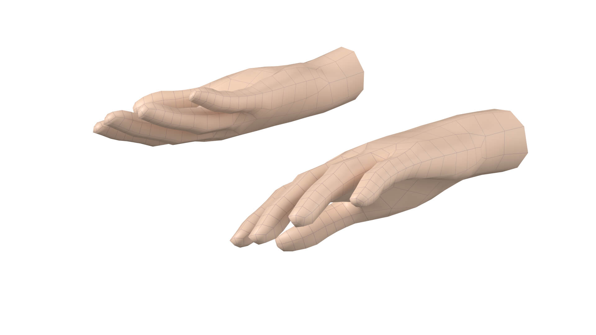Female Hand Base Mesh 08 - 3D Model by Valerii-Kaliuzhnyi