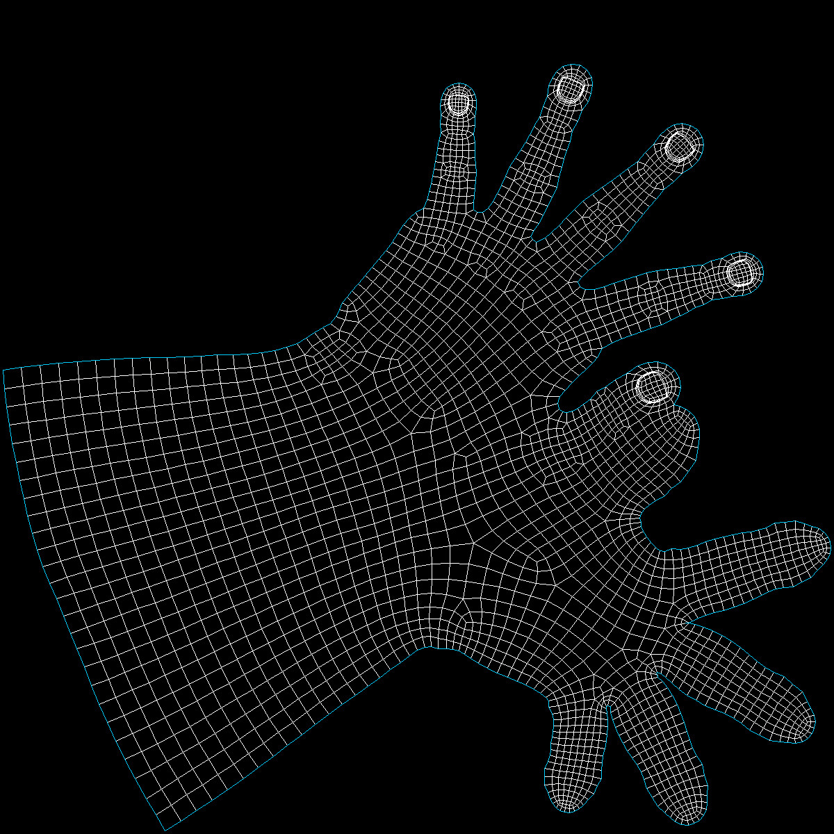 Female Hands Gesture 01 Base Mesh - 3D Model by Valerii-Kaliuzhnyi