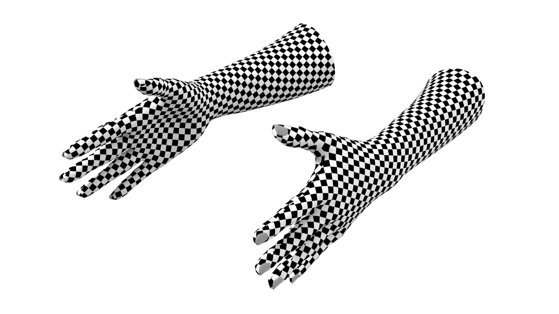 Female Hands Gesture 02 Base Mesh - 3D Model by Valerii-Kaliuzhnyi