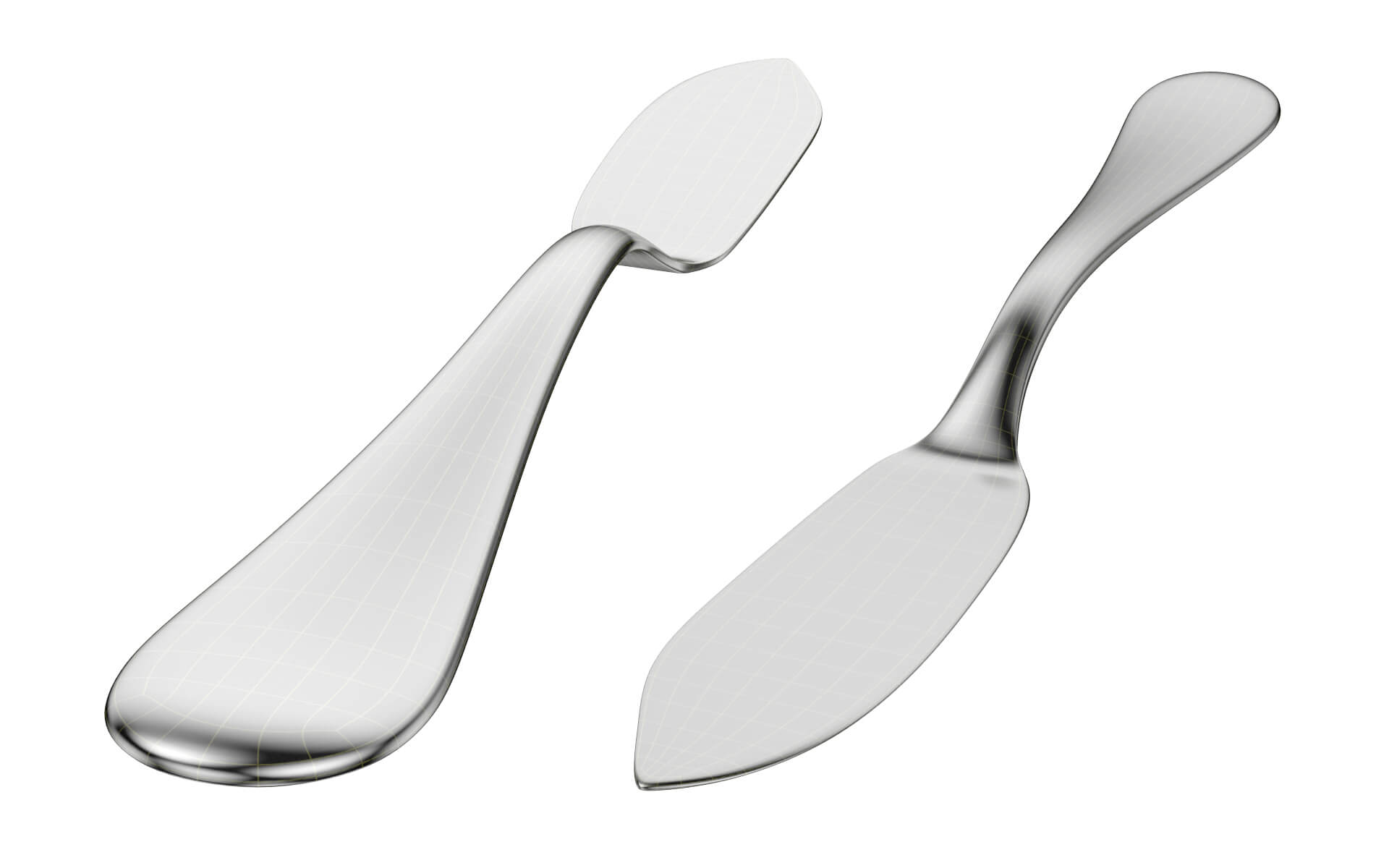 Fish Knife and Fork Generic Cutlery - 3D Model by Valerii-Kaliuzhnyi