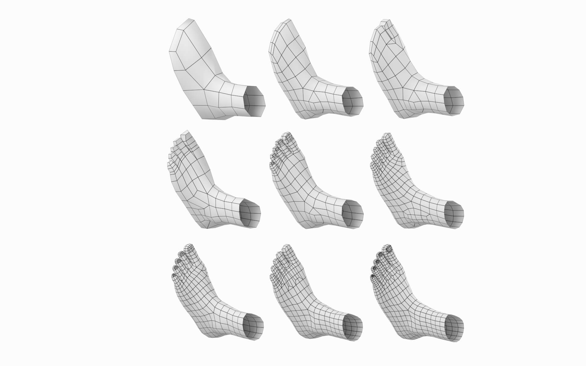 Foot Base Mesh Kit - 3D Model by Valerii-Kaliuzhnyi