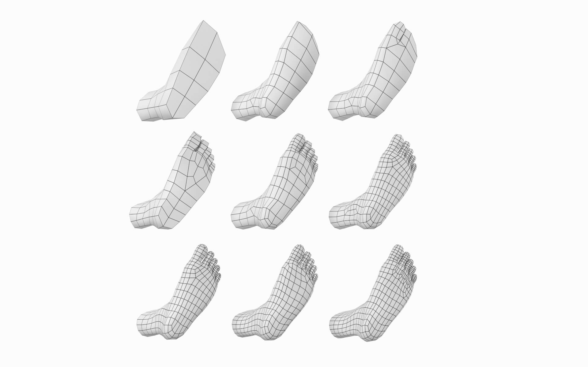 Foot Base Mesh Kit - 3D Model by Valerii-Kaliuzhnyi
