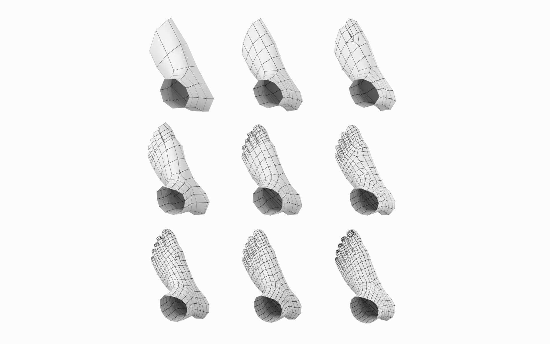 Foot Base Mesh Kit - 3D Model by Valerii-Kaliuzhnyi