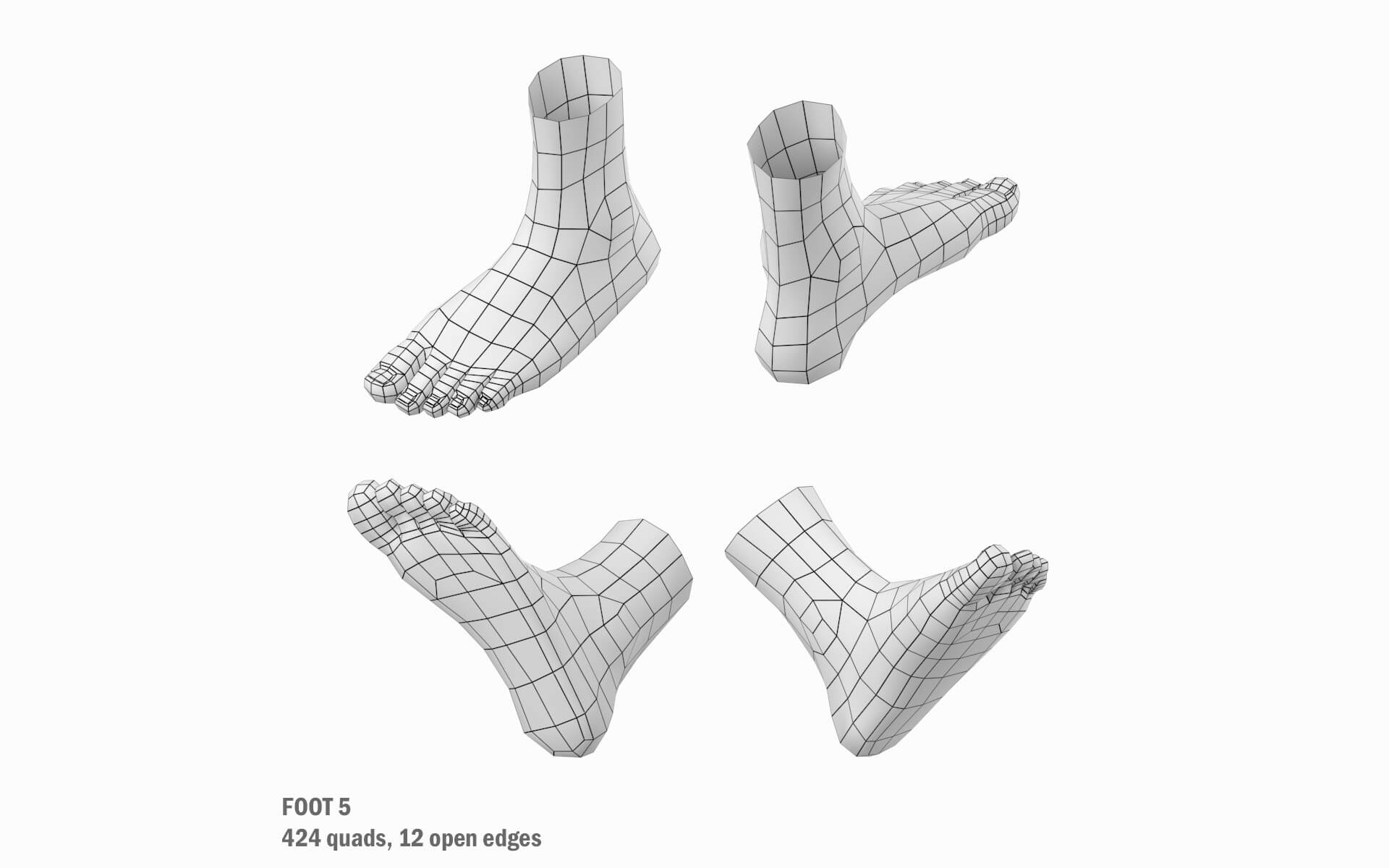 Foot Base Mesh Kit - 3D Model by Valerii-Kaliuzhnyi
