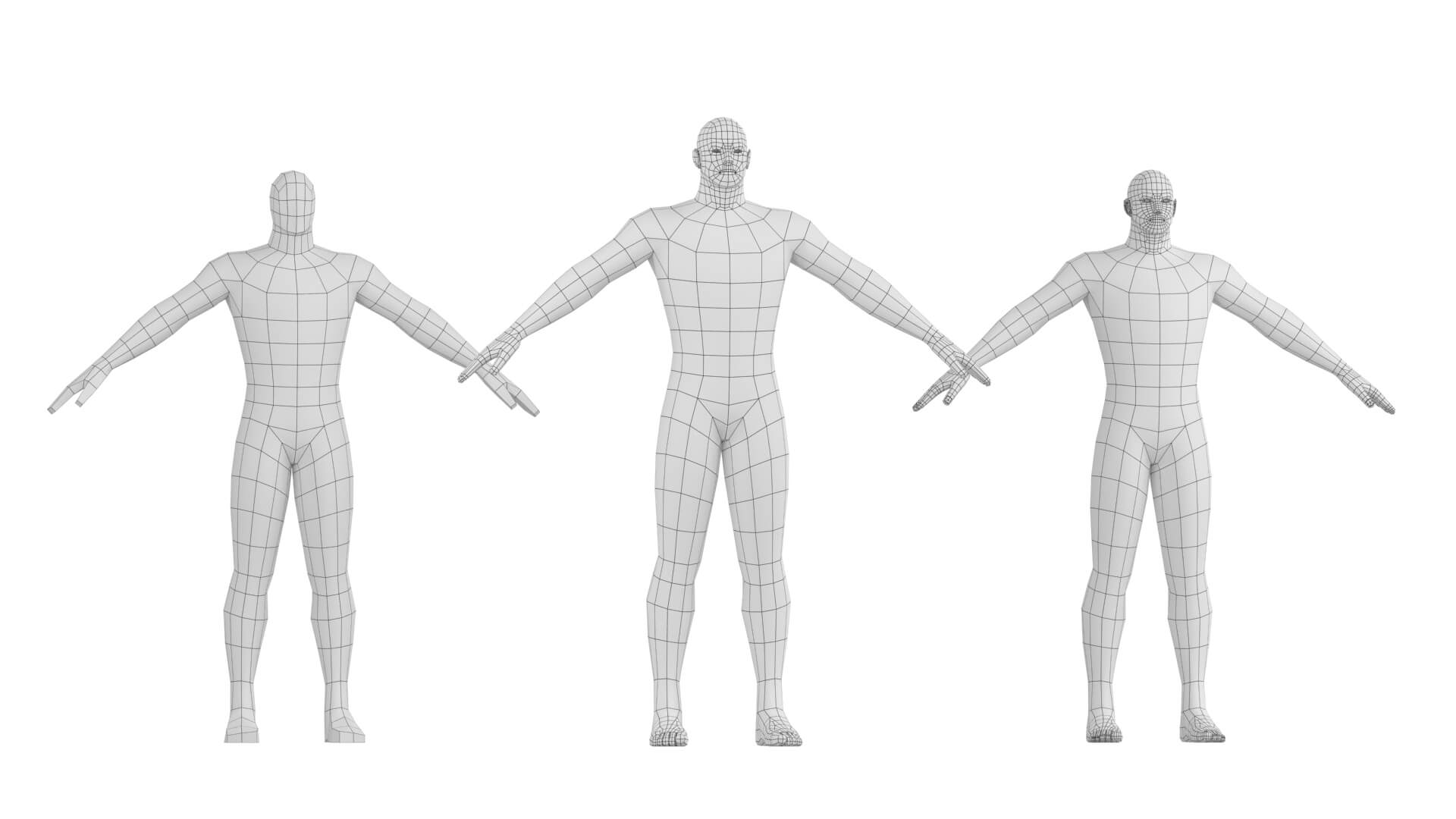 Hero Male in A-Pose Base Mesh 3D Model by Valerii-Kaliuzhnyi