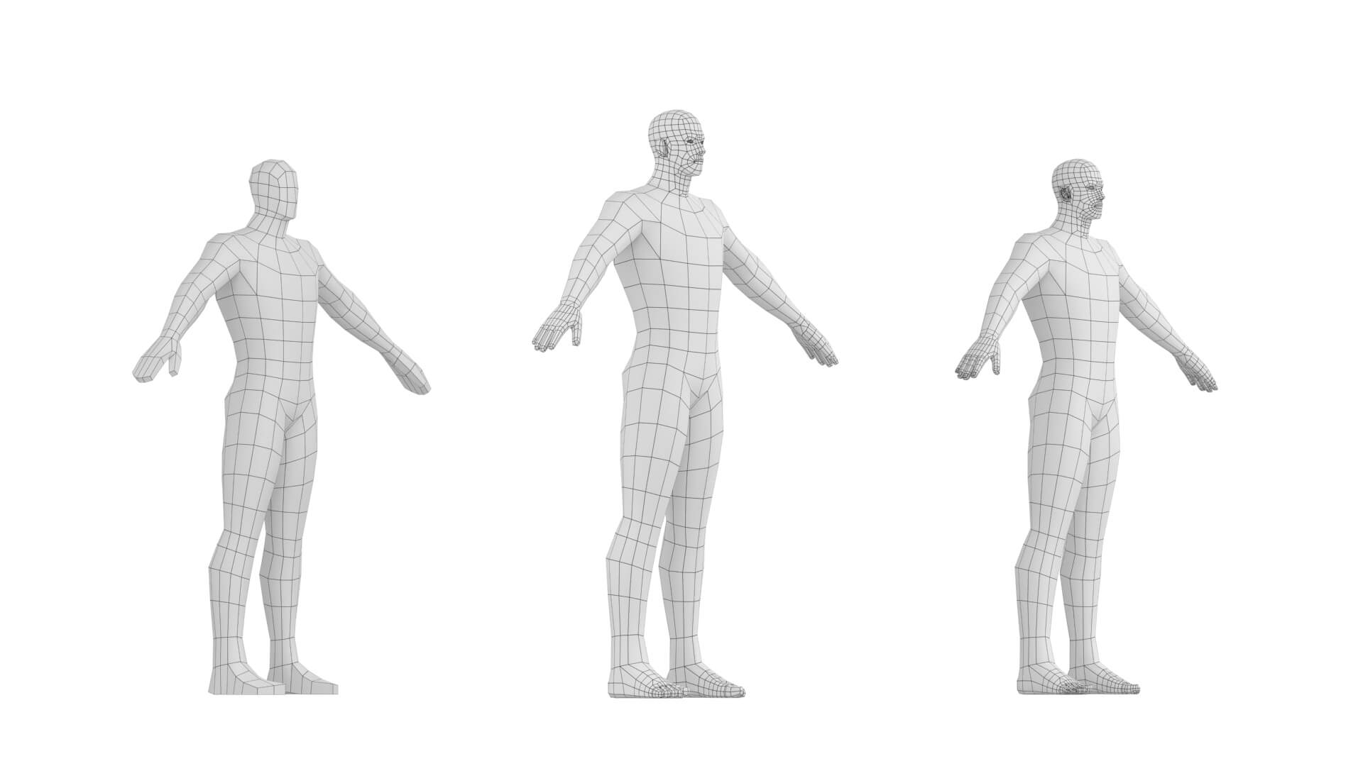 Hero Male in A-Pose Base Mesh 3D Model by Valerii-Kaliuzhnyi