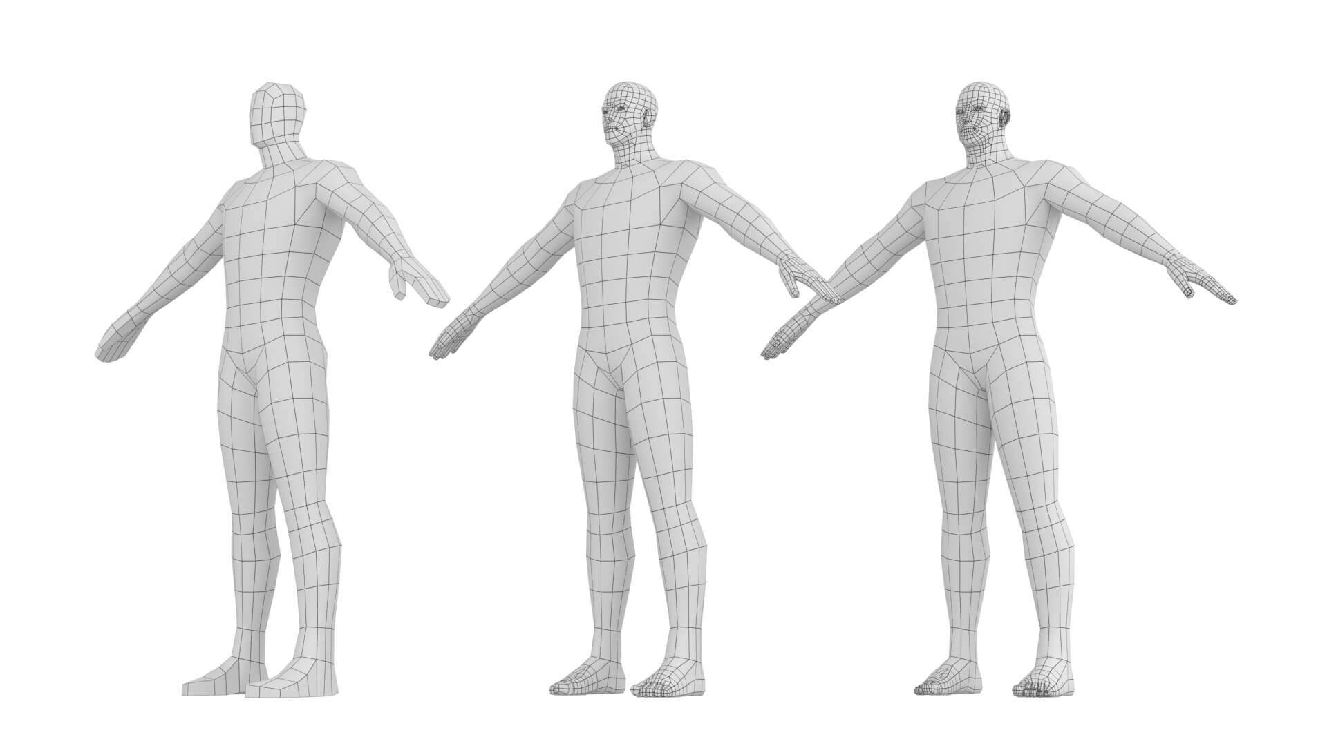 Hero Male in A-Pose Base Mesh 3D Model by Valerii-Kaliuzhnyi