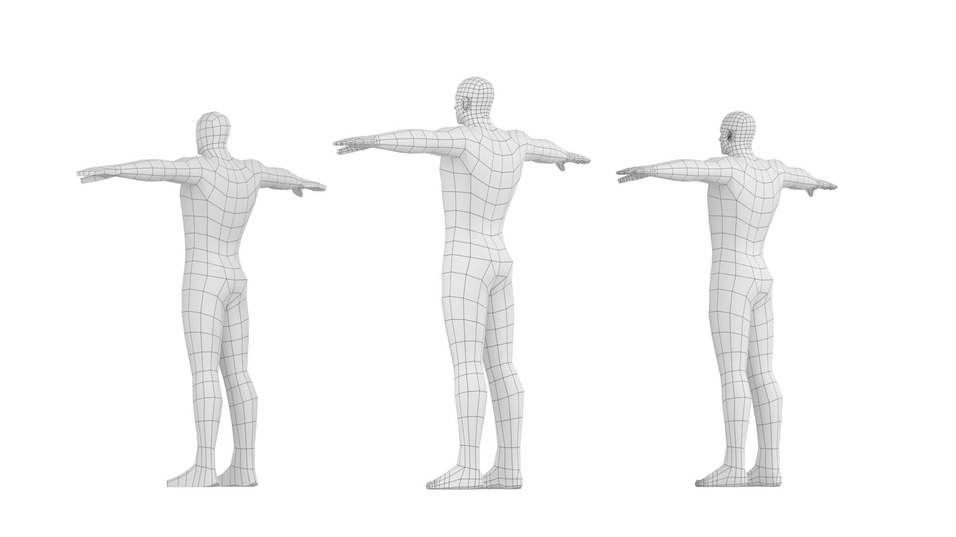Hero Male in T-Pose Base Mesh 3D Model by Valerii-Kaliuzhnyi