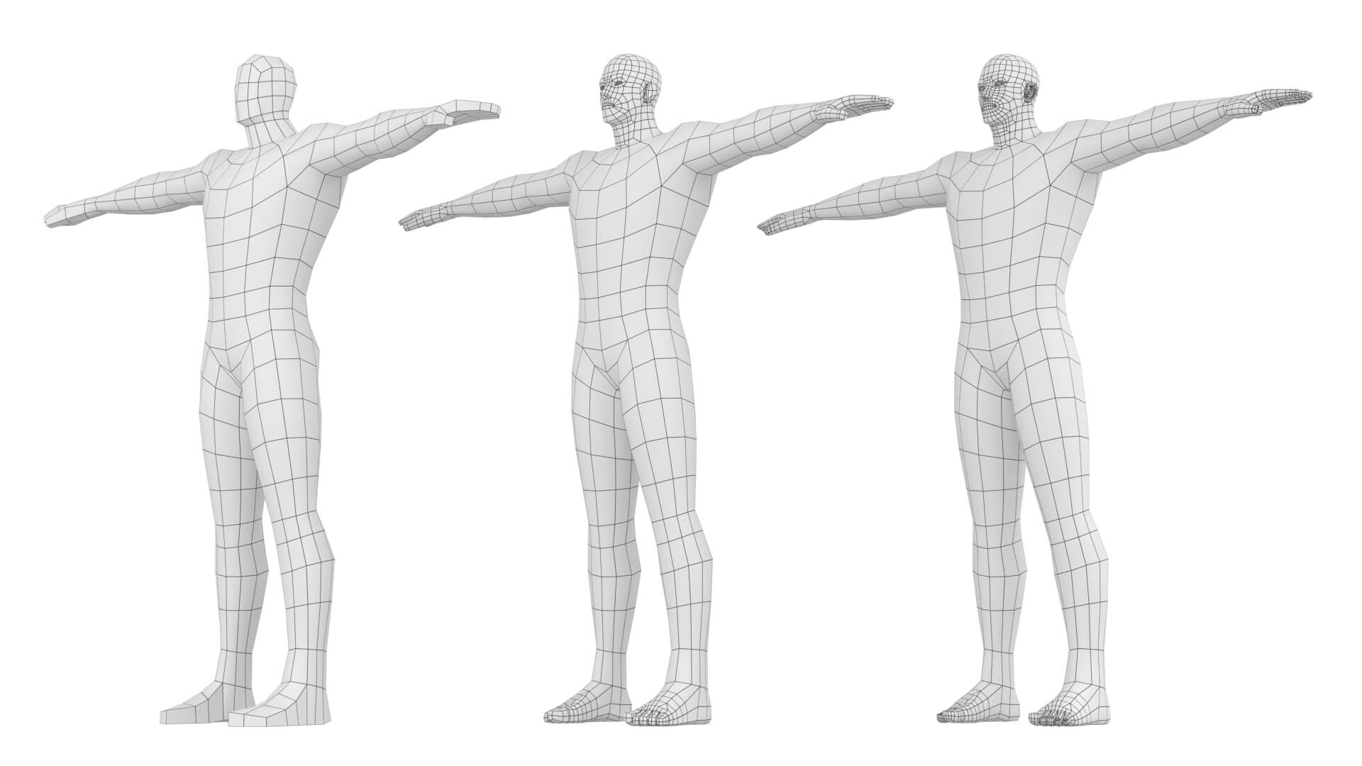 Hero Male in T-Pose Base Mesh 3D Model by Valerii-Kaliuzhnyi