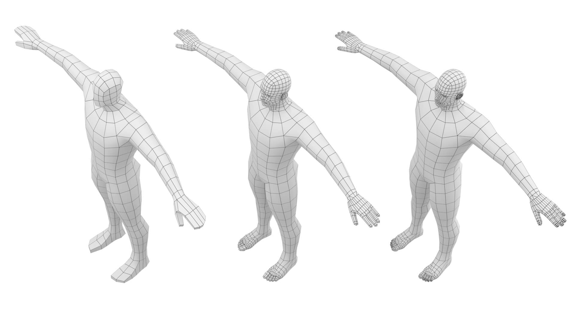 Hero Male in T-Pose Base Mesh 3D Model by Valerii-Kaliuzhnyi