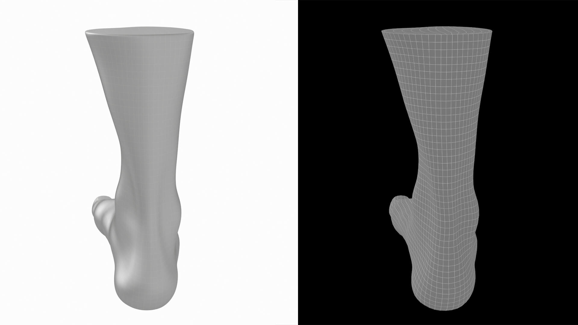 Male Realistic Feet Base Mesh - 3D Model by Valerii-Kaliuzhnyi