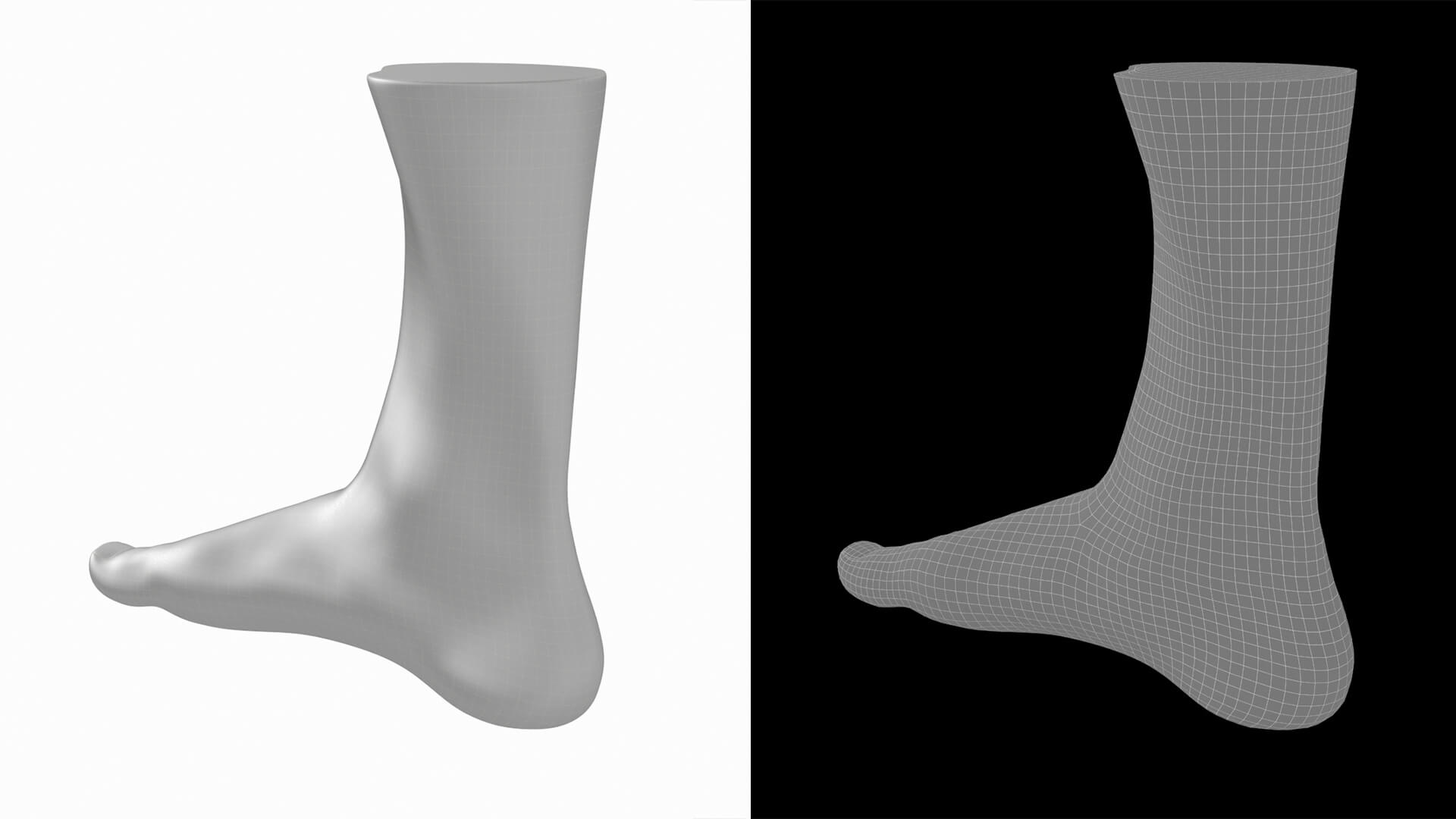 Male Realistic Feet Base Mesh - 3D Model by Valerii-Kaliuzhnyi