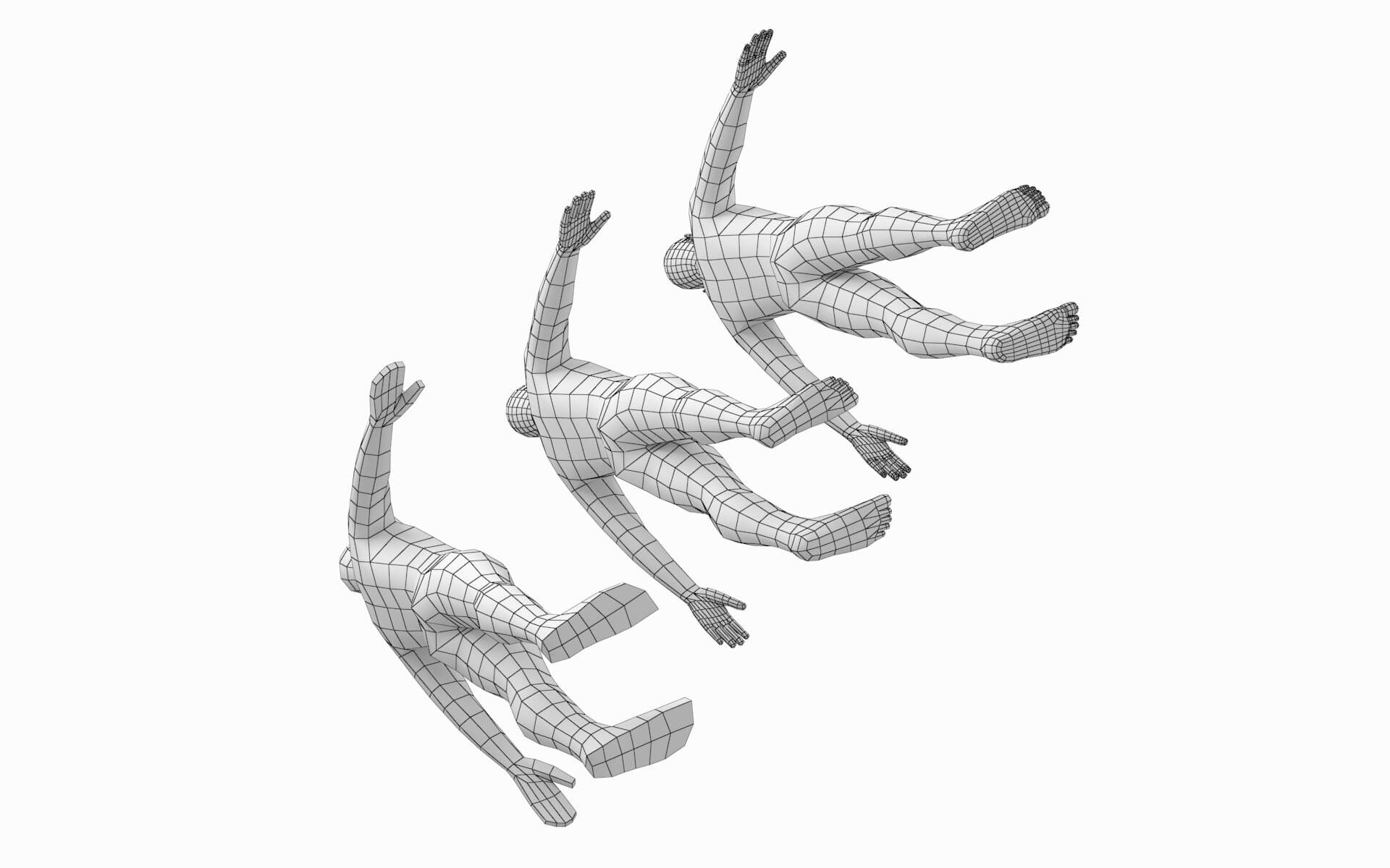 Natural Female and Male Base Mesh in A-Pose Bundle 3D Model by Valerii ...