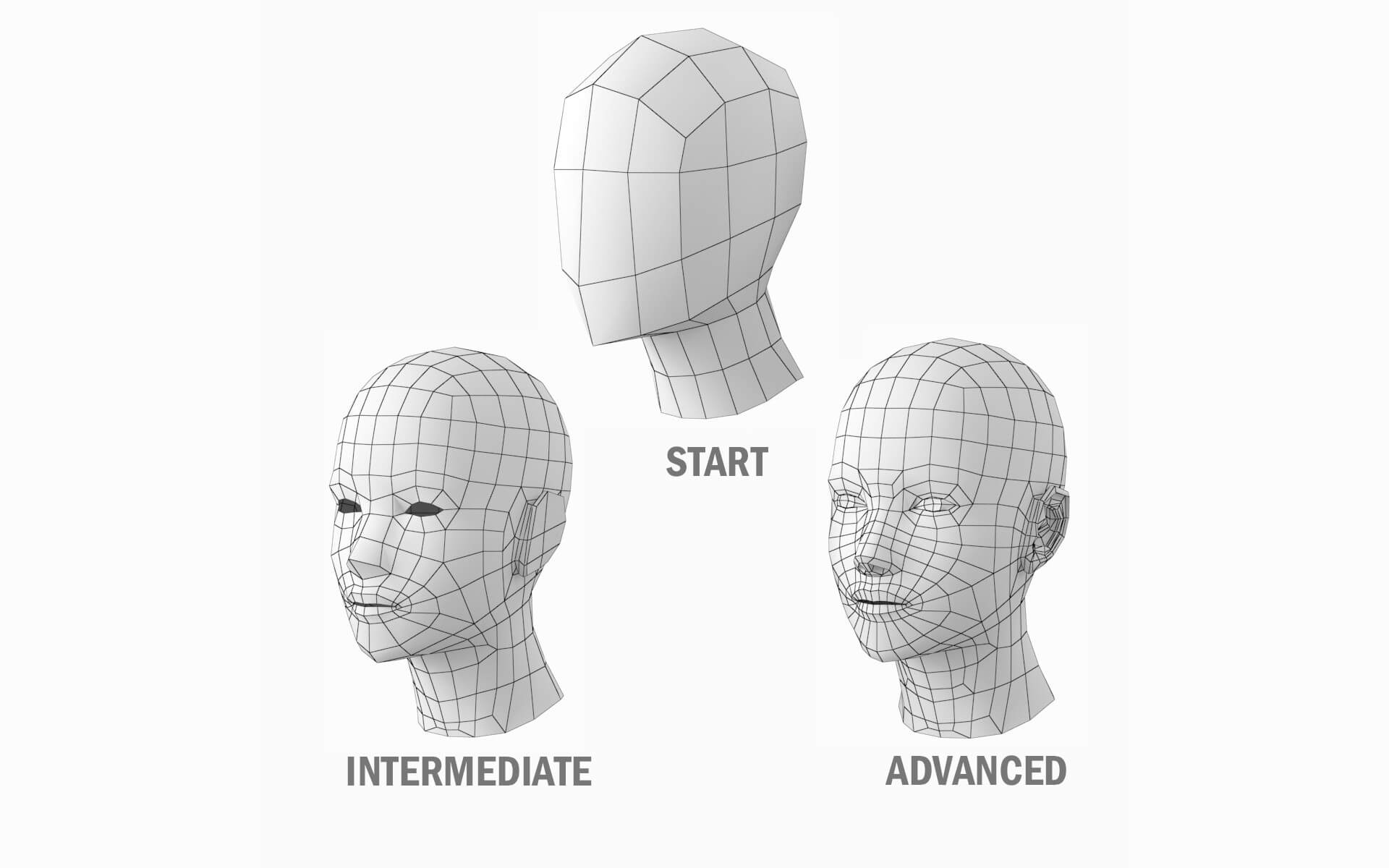 Natural Female and Male Base Mesh in A-Pose Bundle 3D Model by Valerii ...