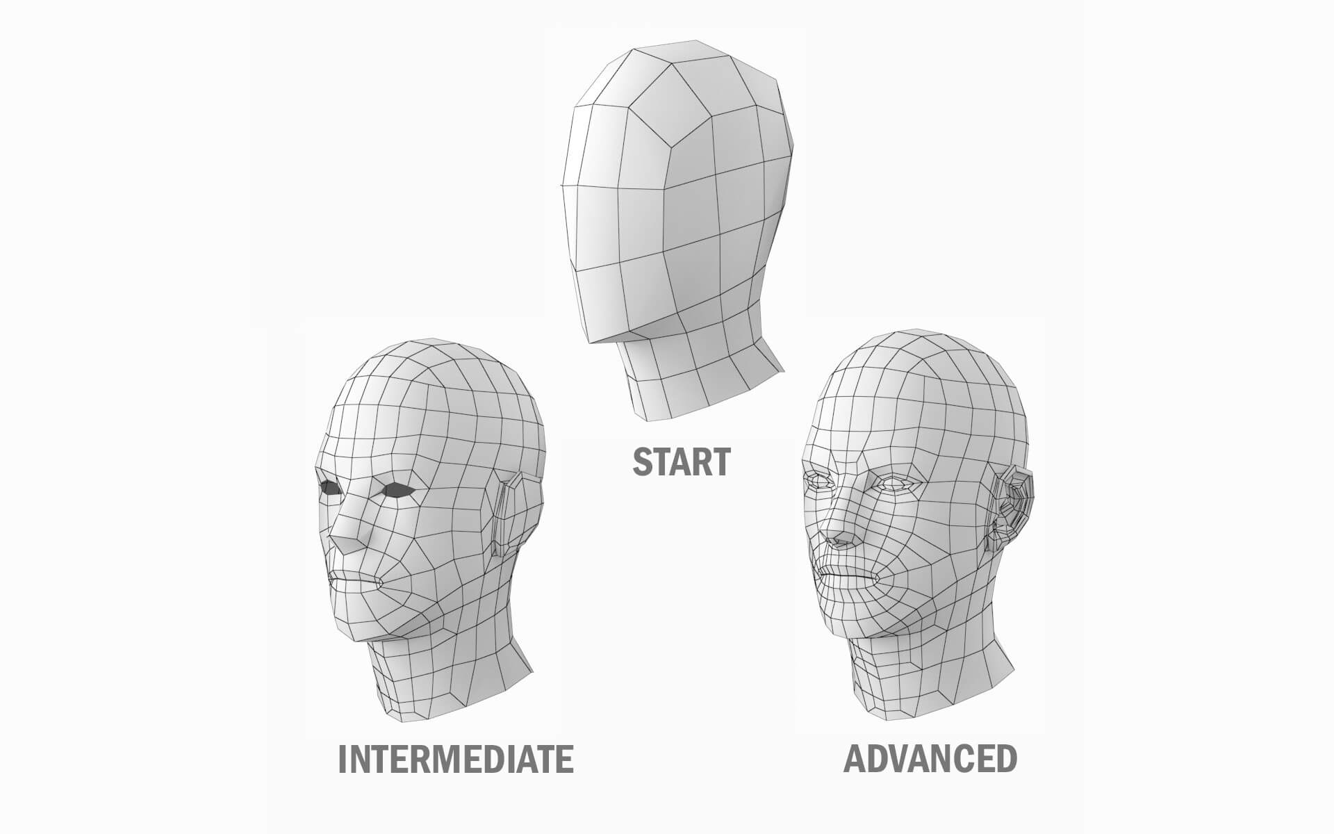 Natural Female and Male Base Mesh in A-Pose Bundle 3D Model by Valerii ...