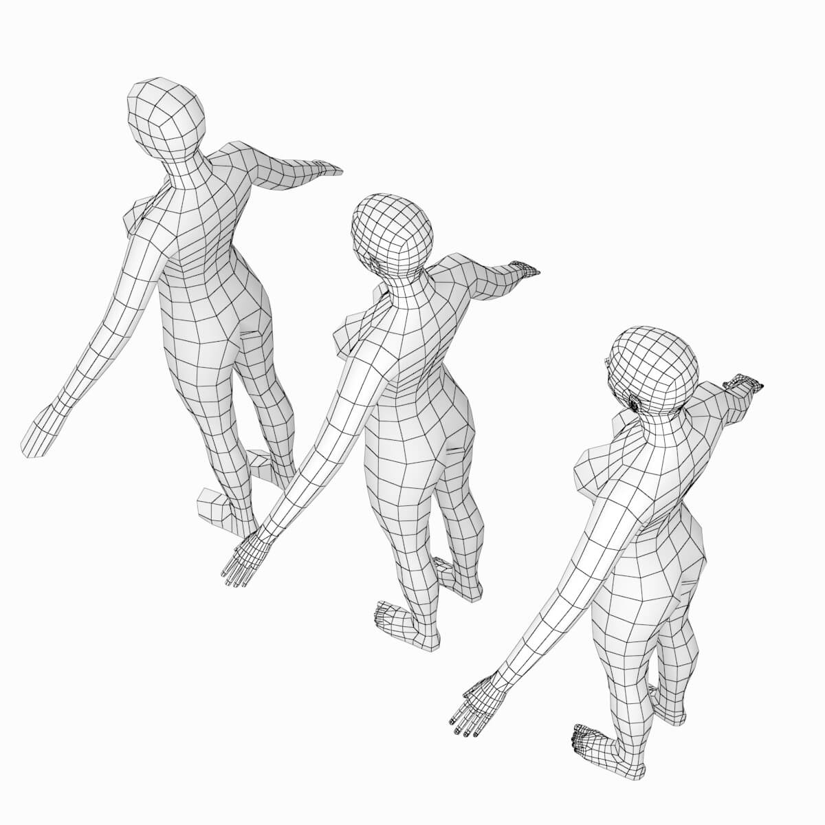 Natural Female and Male Base Mesh Super Bundle - 3D Model by Valerii ...