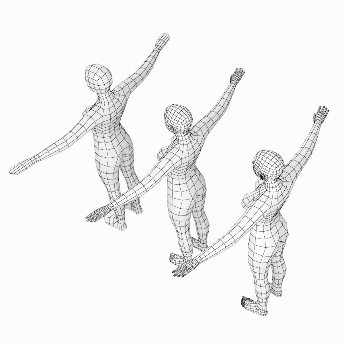 Natural Female and Male Base Mesh Super Bundle - 3D Model by Valerii ...