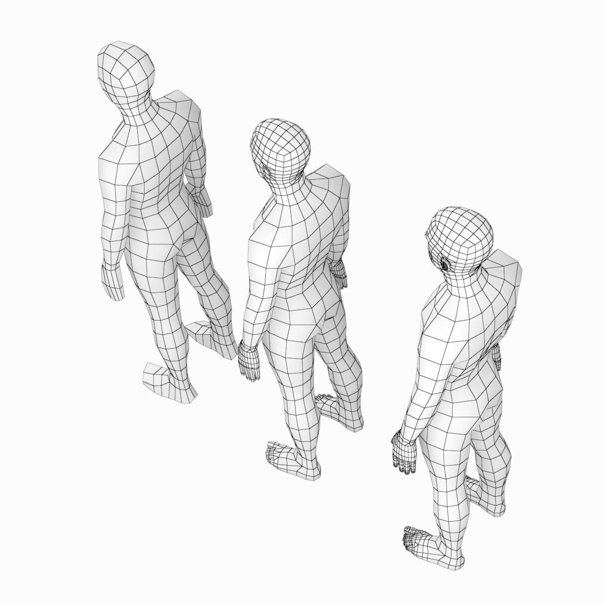 Natural Female and Male Base Mesh Super Bundle - 3D Model by Valerii ...
