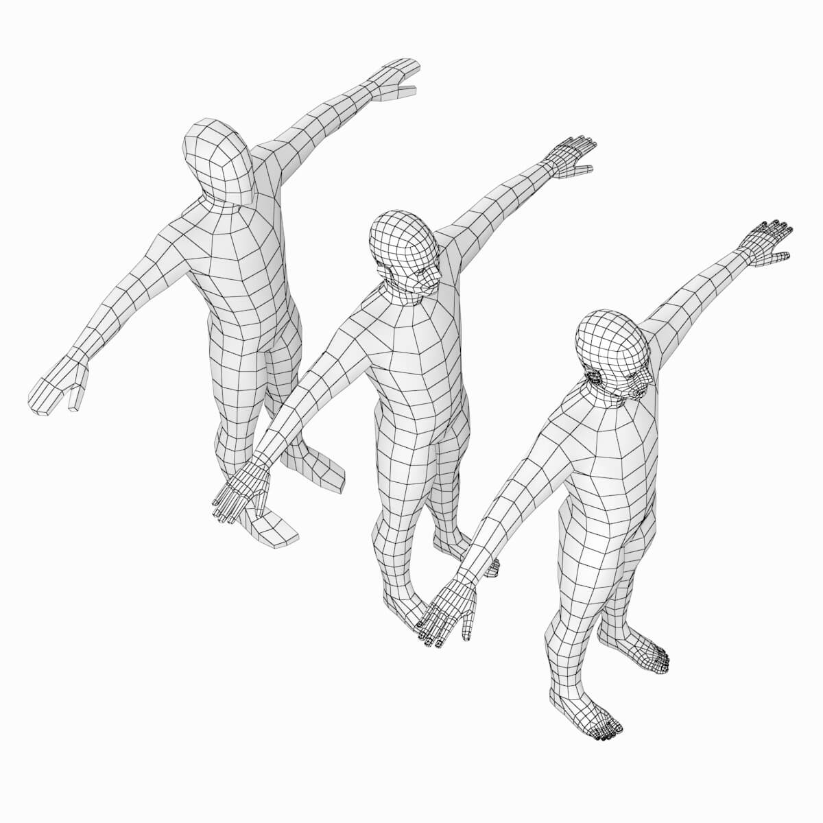 Natural Female and Male Base Mesh Super Bundle - 3D Model by Valerii ...