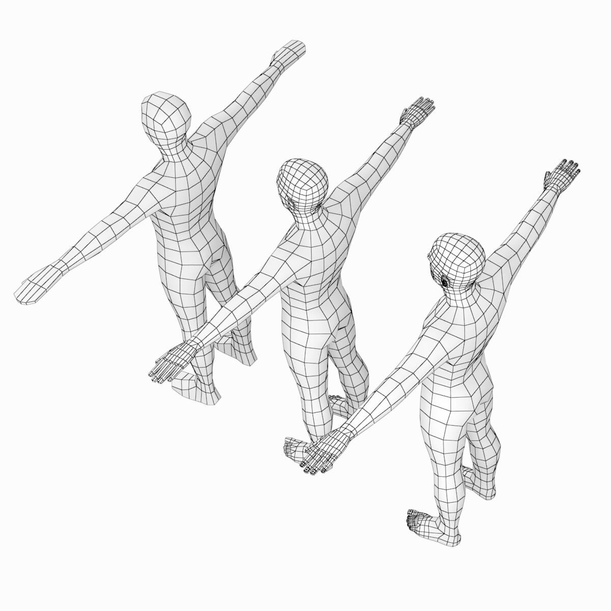 Natural Female and Male Base Mesh Super Bundle - 3D Model by Valerii ...