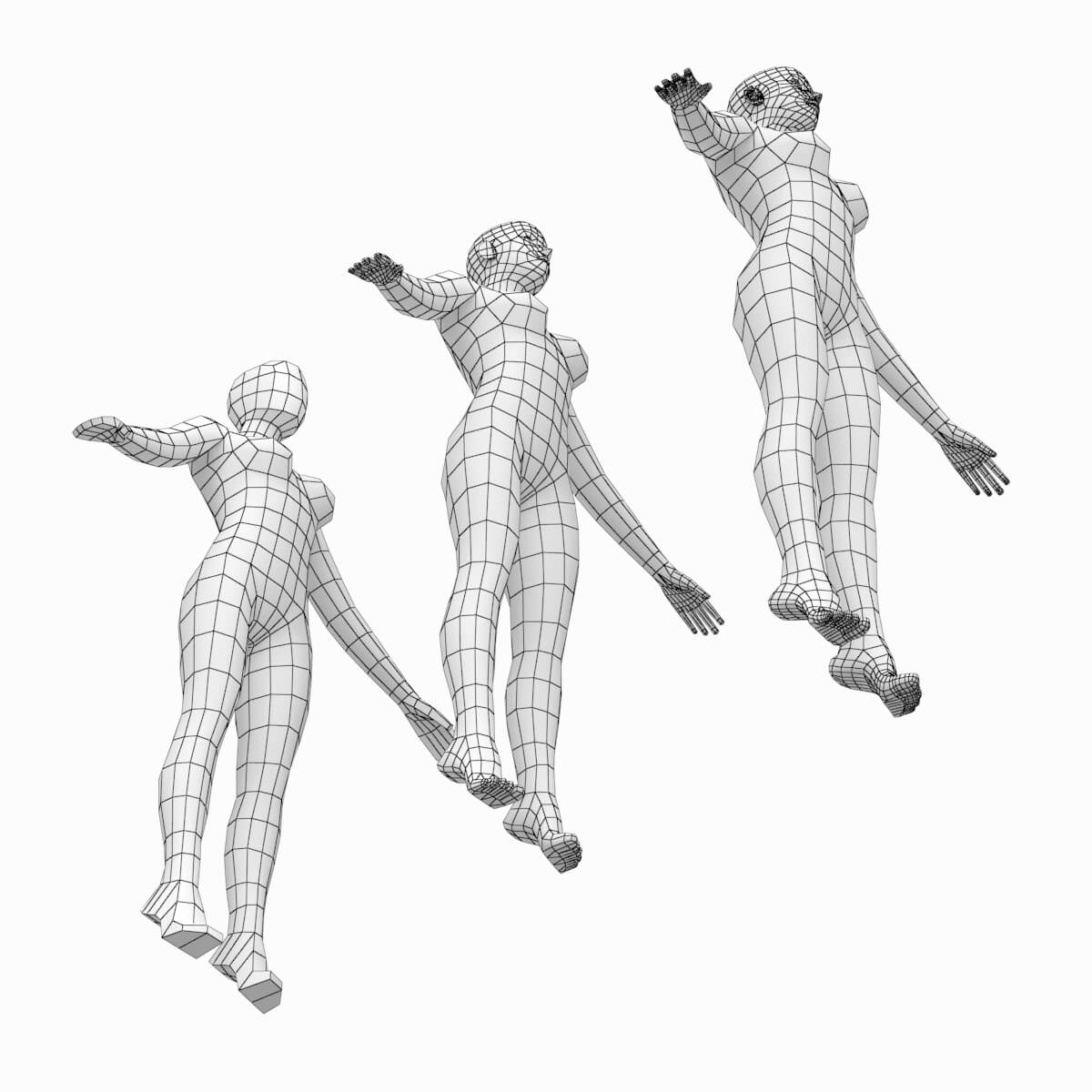 Natural Female and Male Base Mesh Super Bundle - 3D Model by Valerii ...