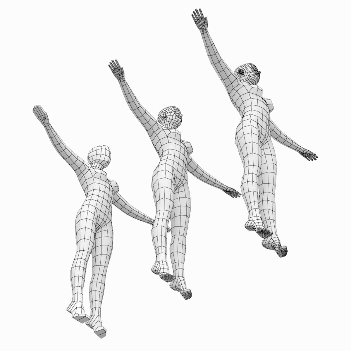 Natural Female and Male Base Mesh Super Bundle - 3D Model by Valerii ...