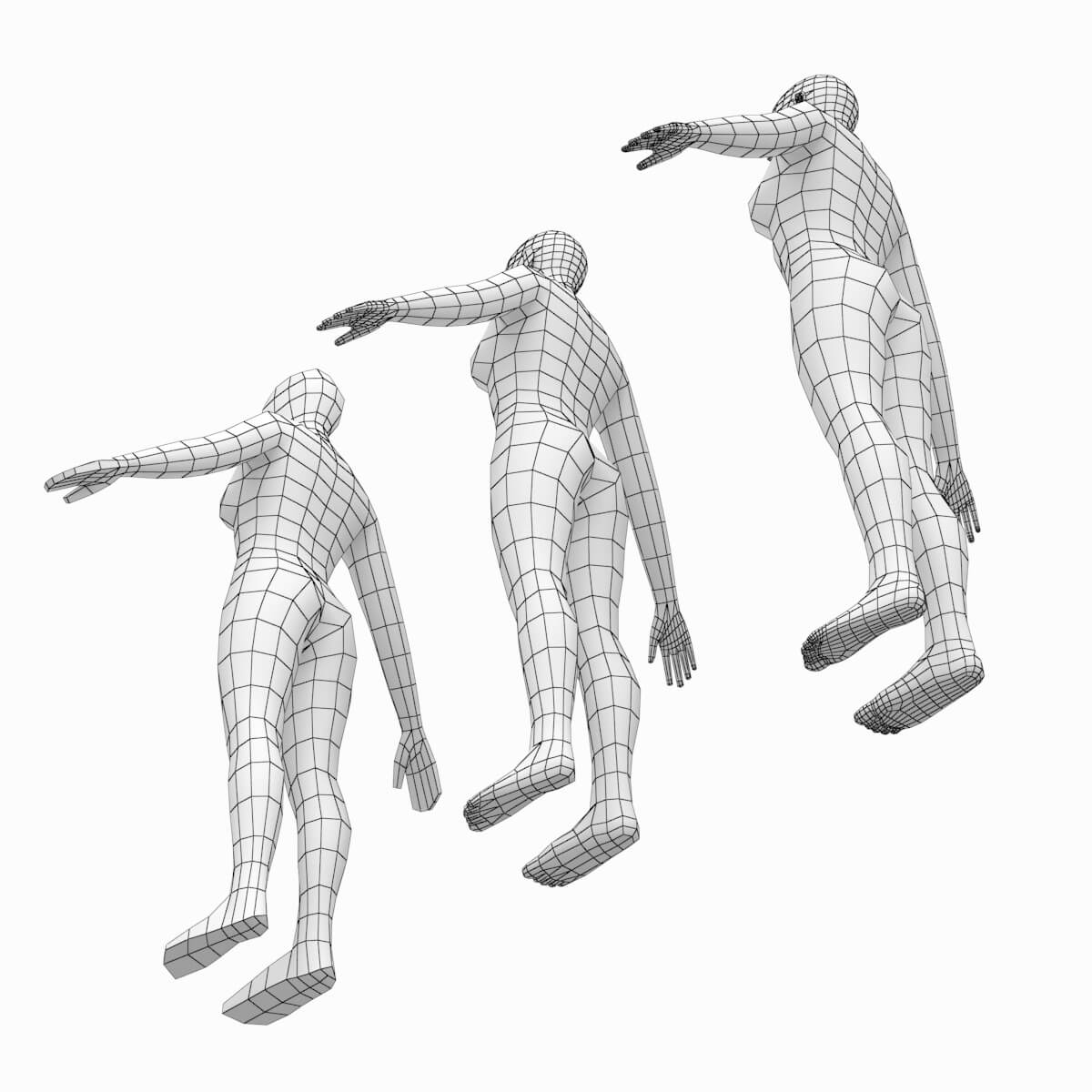 Natural Female and Male Base Mesh Super Bundle - 3D Model by Valerii ...