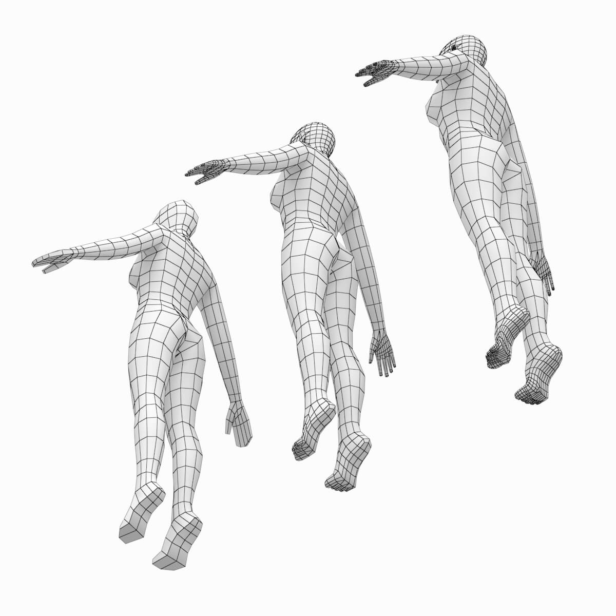 Natural Female and Male Base Mesh Super Bundle - 3D Model by Valerii ...
