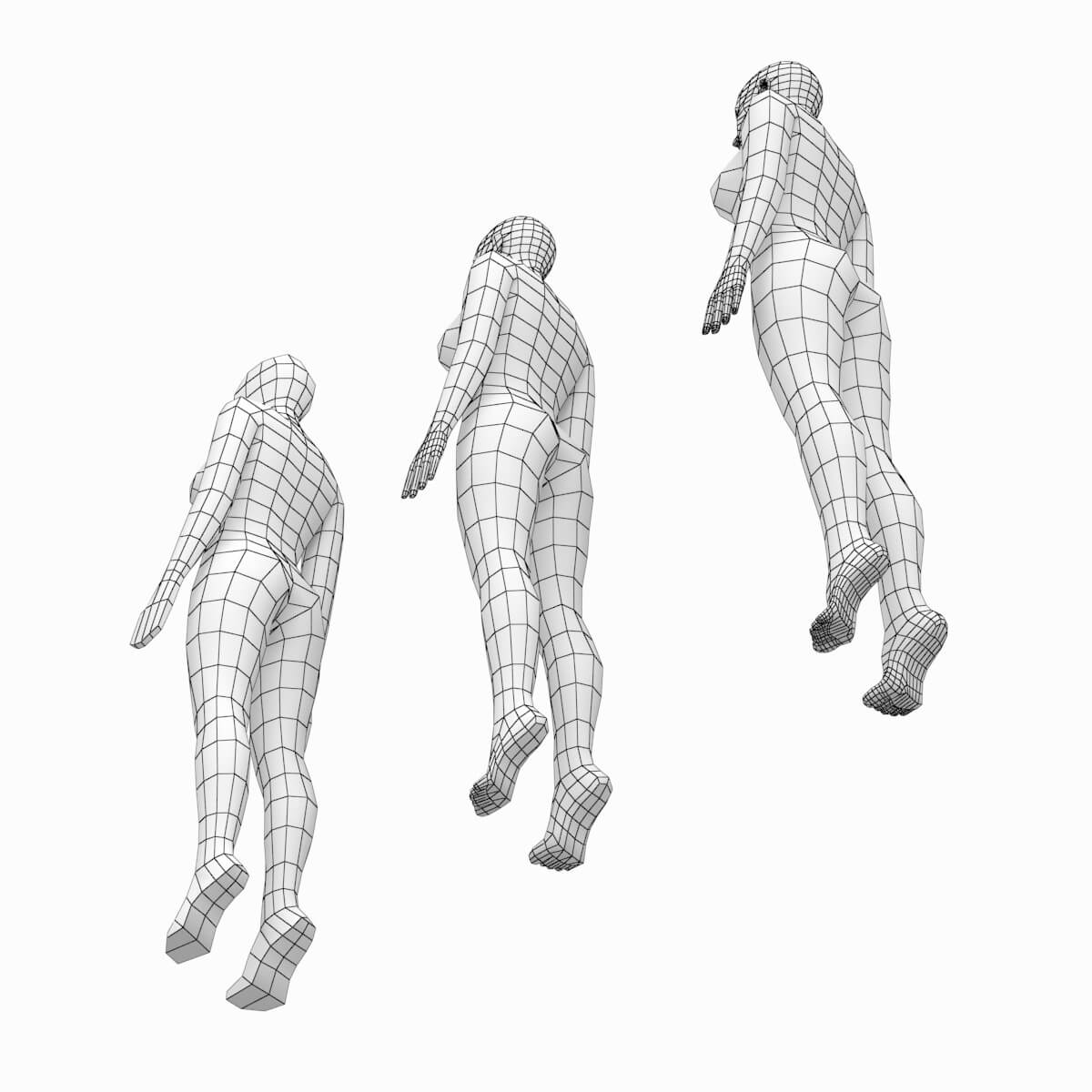 Natural Female and Male Base Mesh Super Bundle - 3D Model by Valerii ...