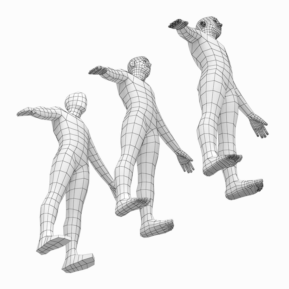 Natural Female and Male Base Mesh Super Bundle - 3D Model by Valerii ...