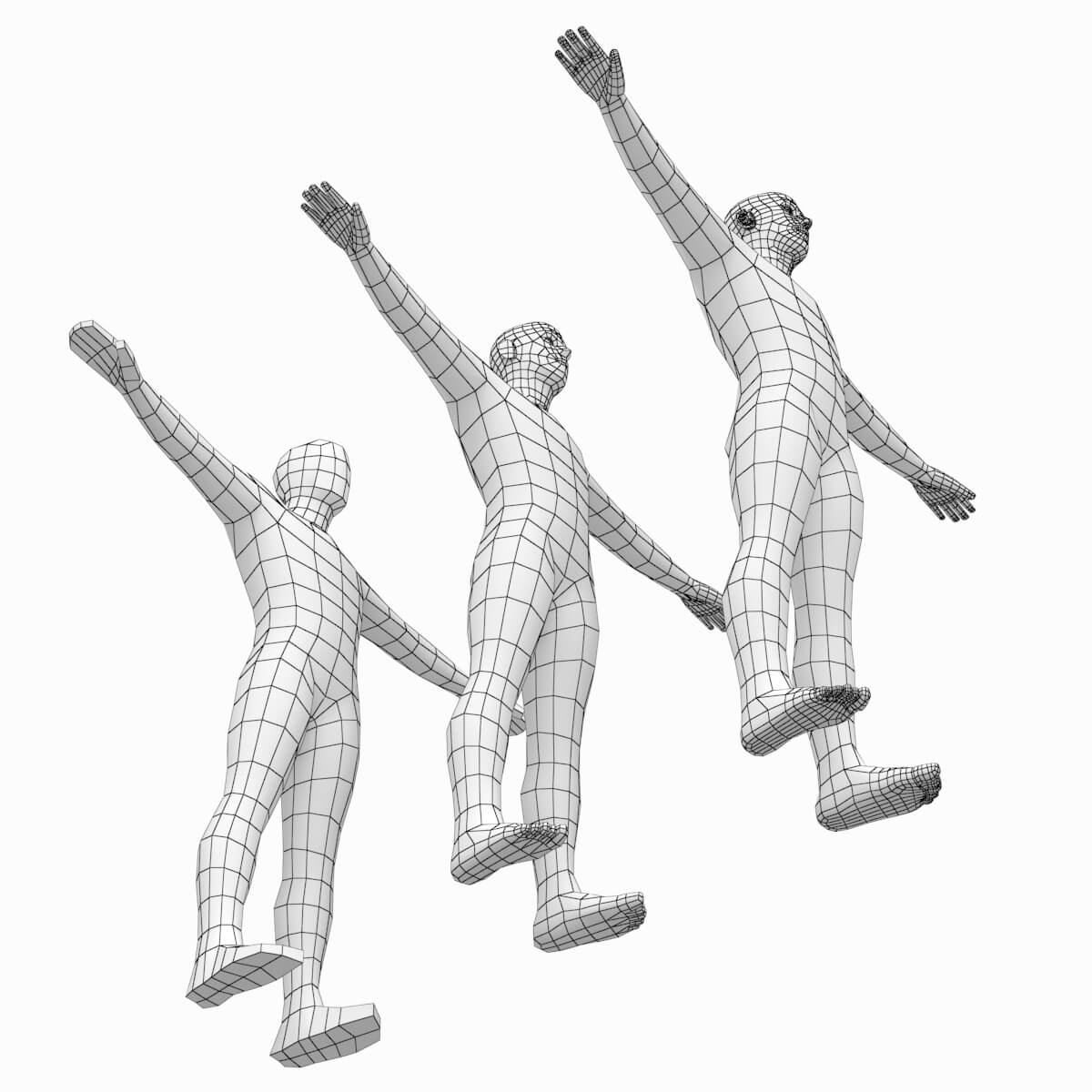 Natural Female and Male Base Mesh Super Bundle - 3D Model by Valerii ...