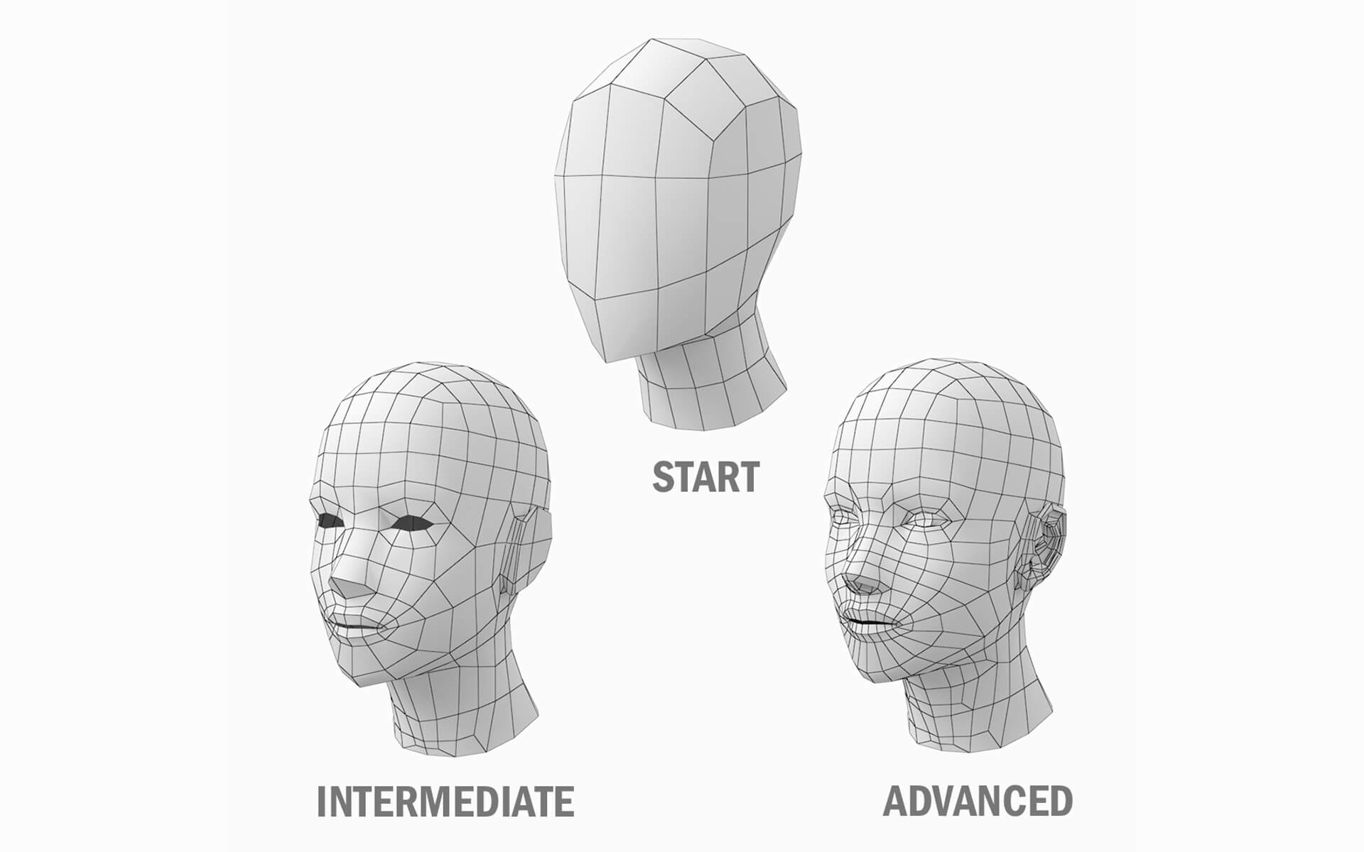 Natural Female and Male in Rest Pose Base Mesh Bundle - 3D Model by ...